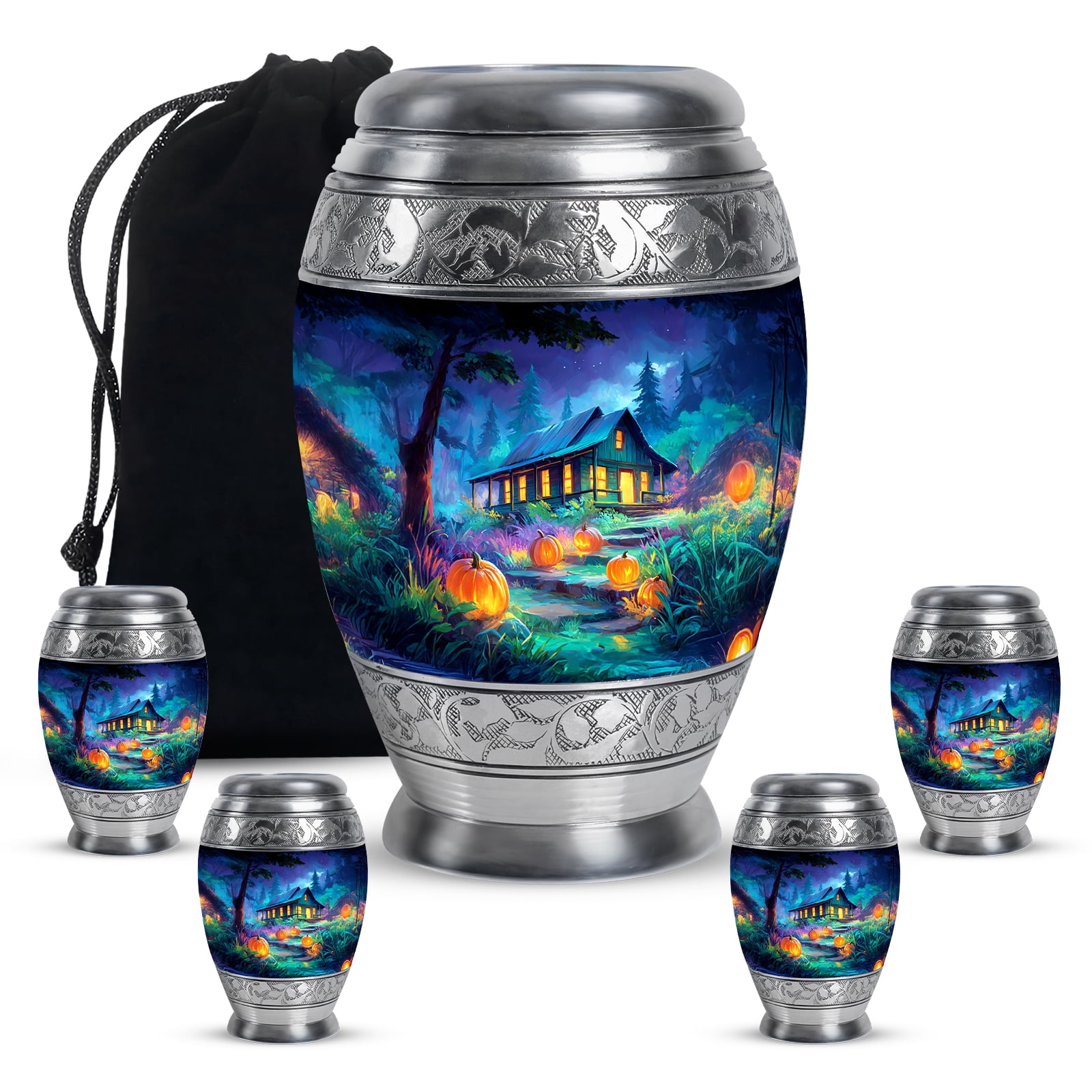 KARYLIZ Halloween Cremation Urns For Human Ashes - Funeral Mini Urns ...