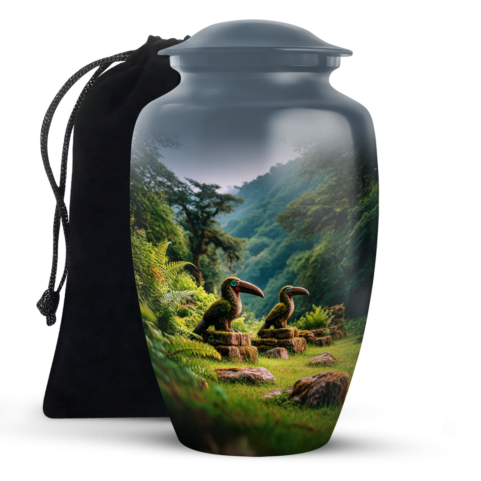 KARYLIZ Hornbil Cremation Urns Large - Forest Ashes Holder for Women ...