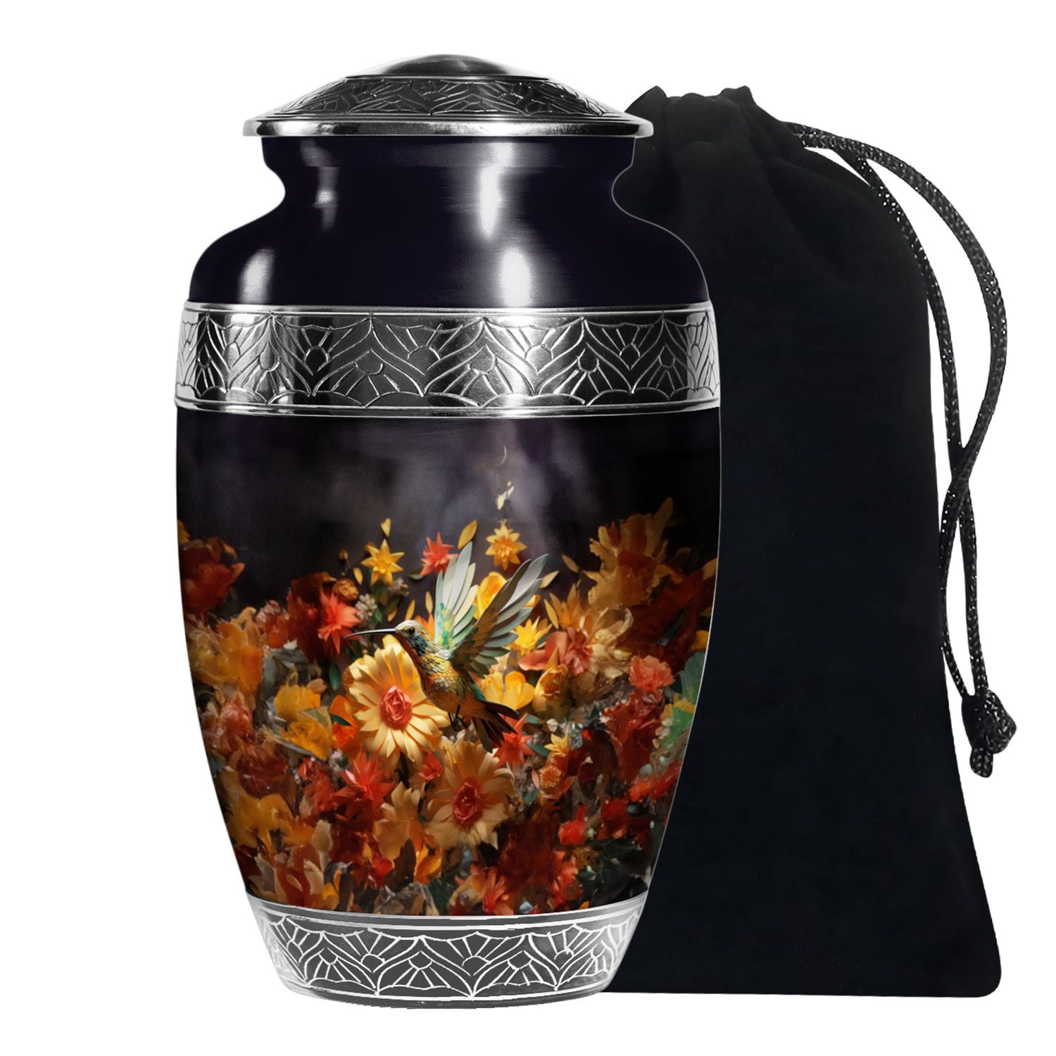 KARYLIZ Humming Bird Large Urn For Human Ashes - Memorial Ashes Holder ...