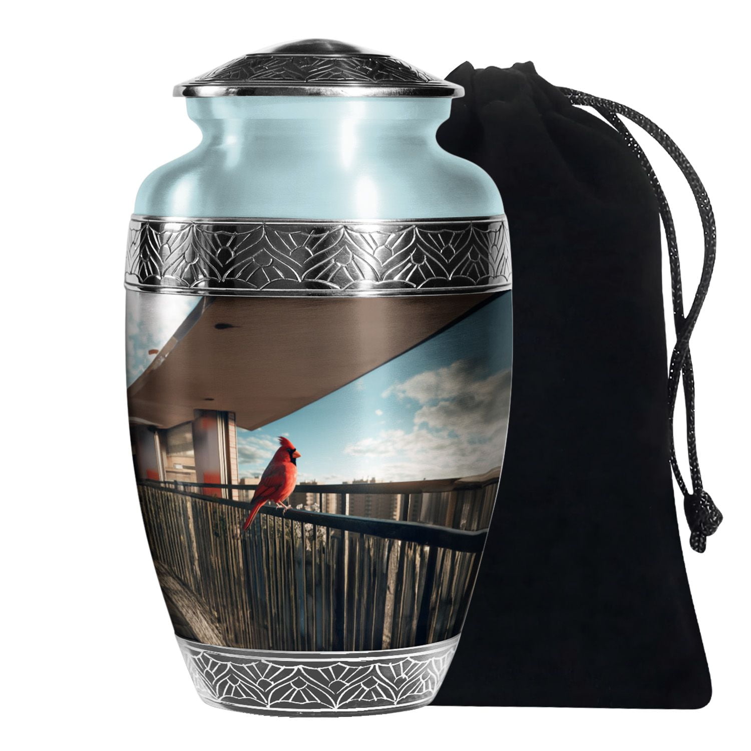 KARYLIZ Cardinal Bird Urn - Large Urns For Human Ashes Adult - Urns For ...