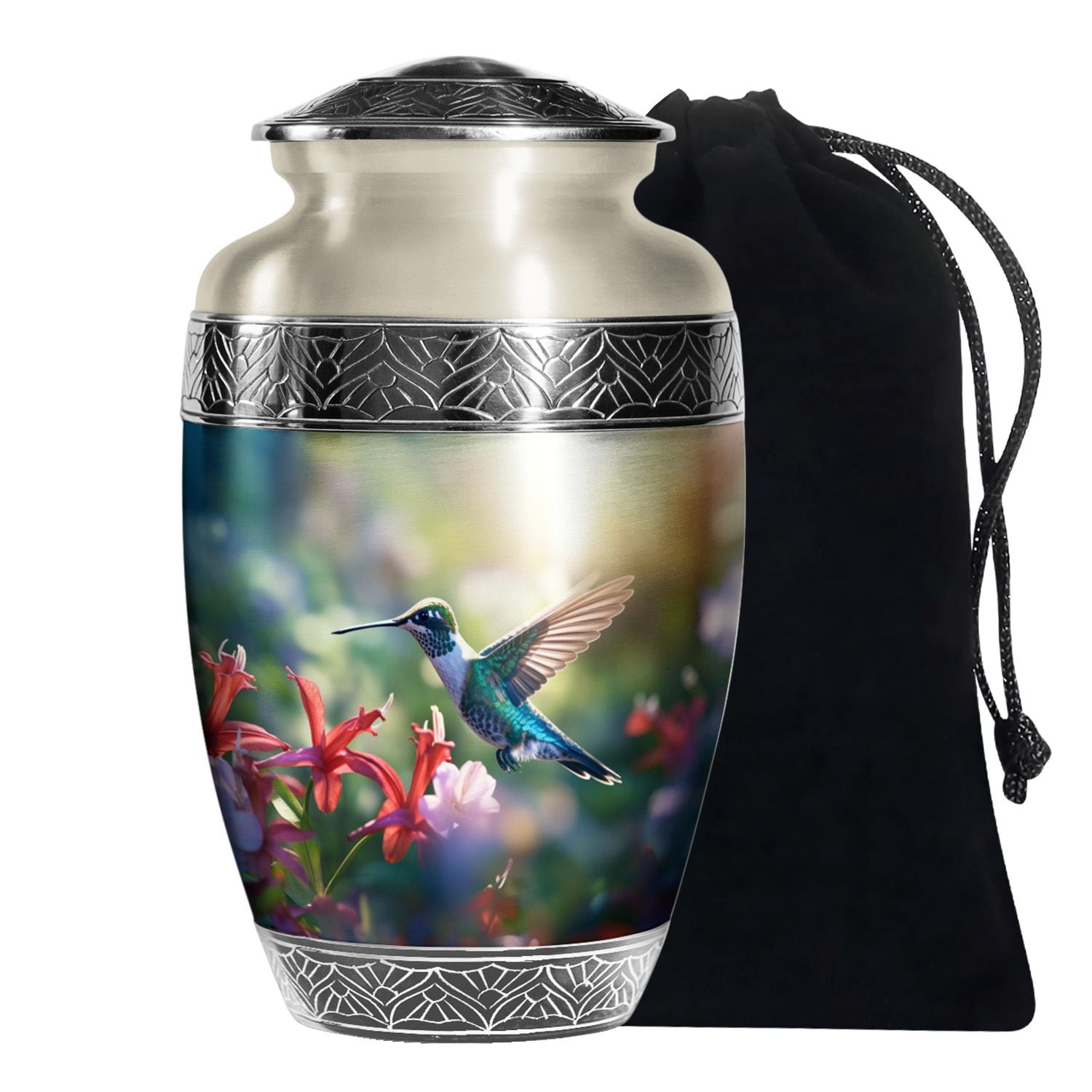 KARYLIZ Humming Bird Purple Urn - Burial Urns For Adult Human Ashes ...