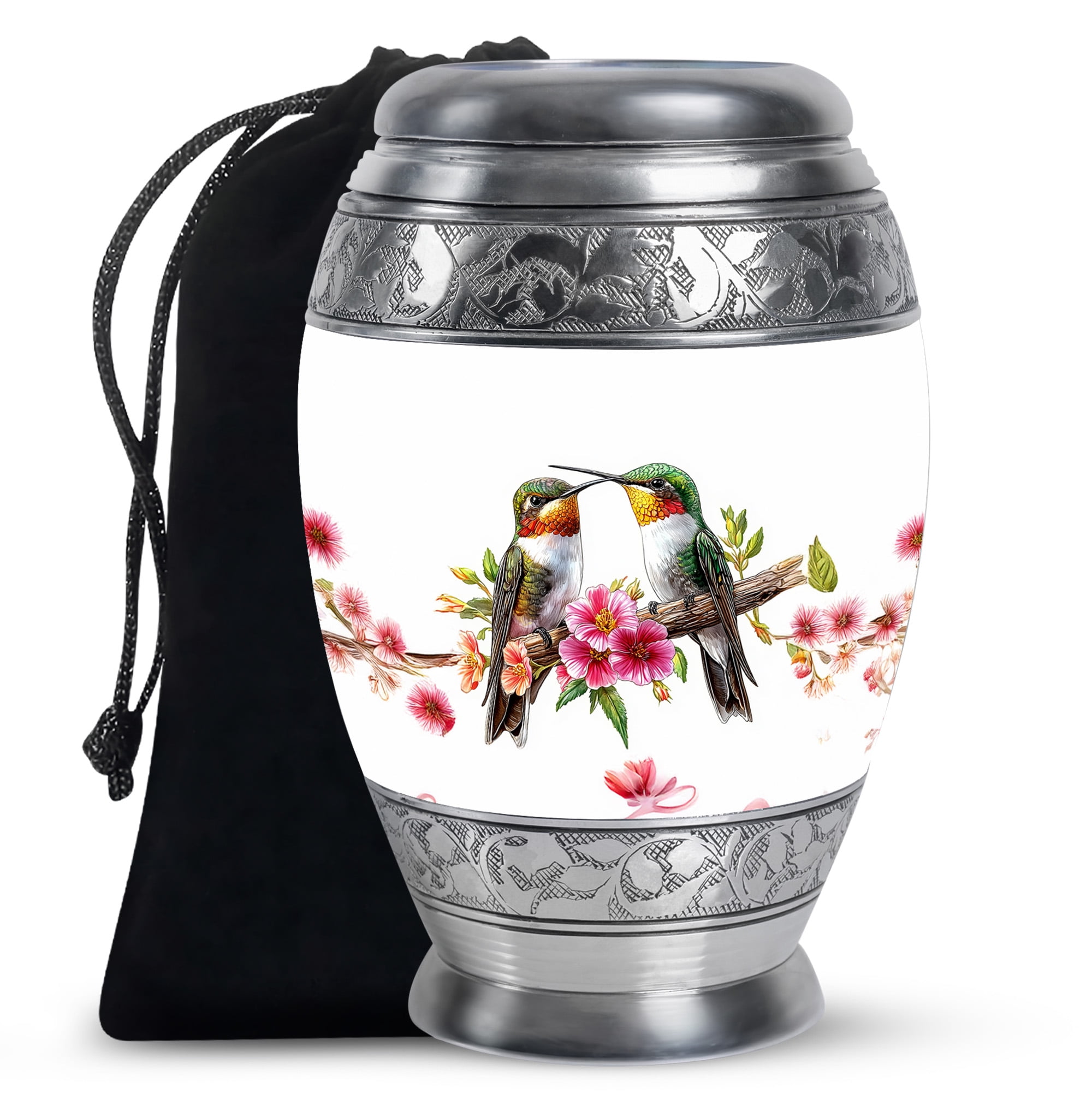 KARYLIZ Humming Bird Urn - White Urns for Human Ashes Adult Male Dad - Large Urns for Human ...