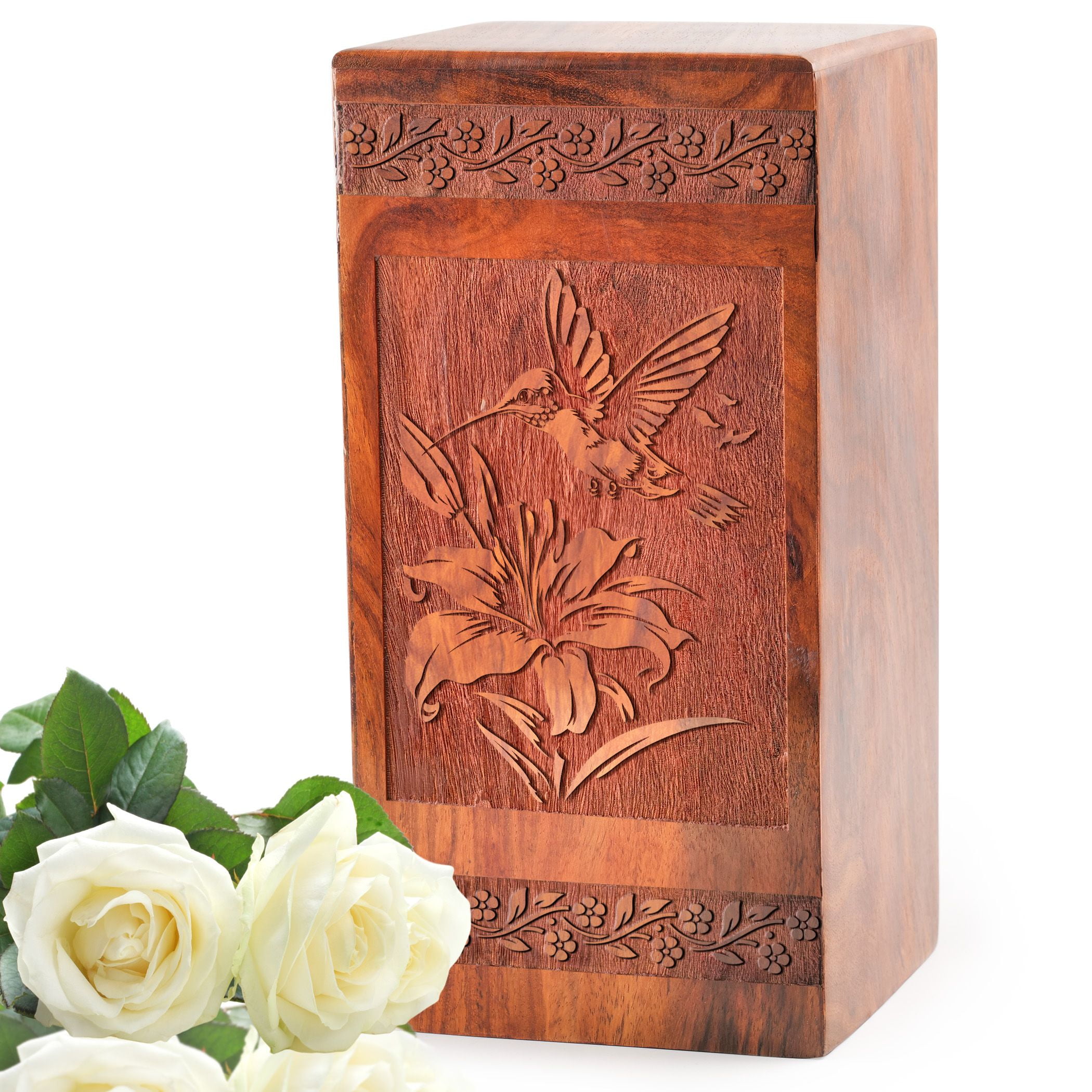 KARYLIZ Hummingbird Wooden Box For Ashes - Adult Urns - Adult Urns ...