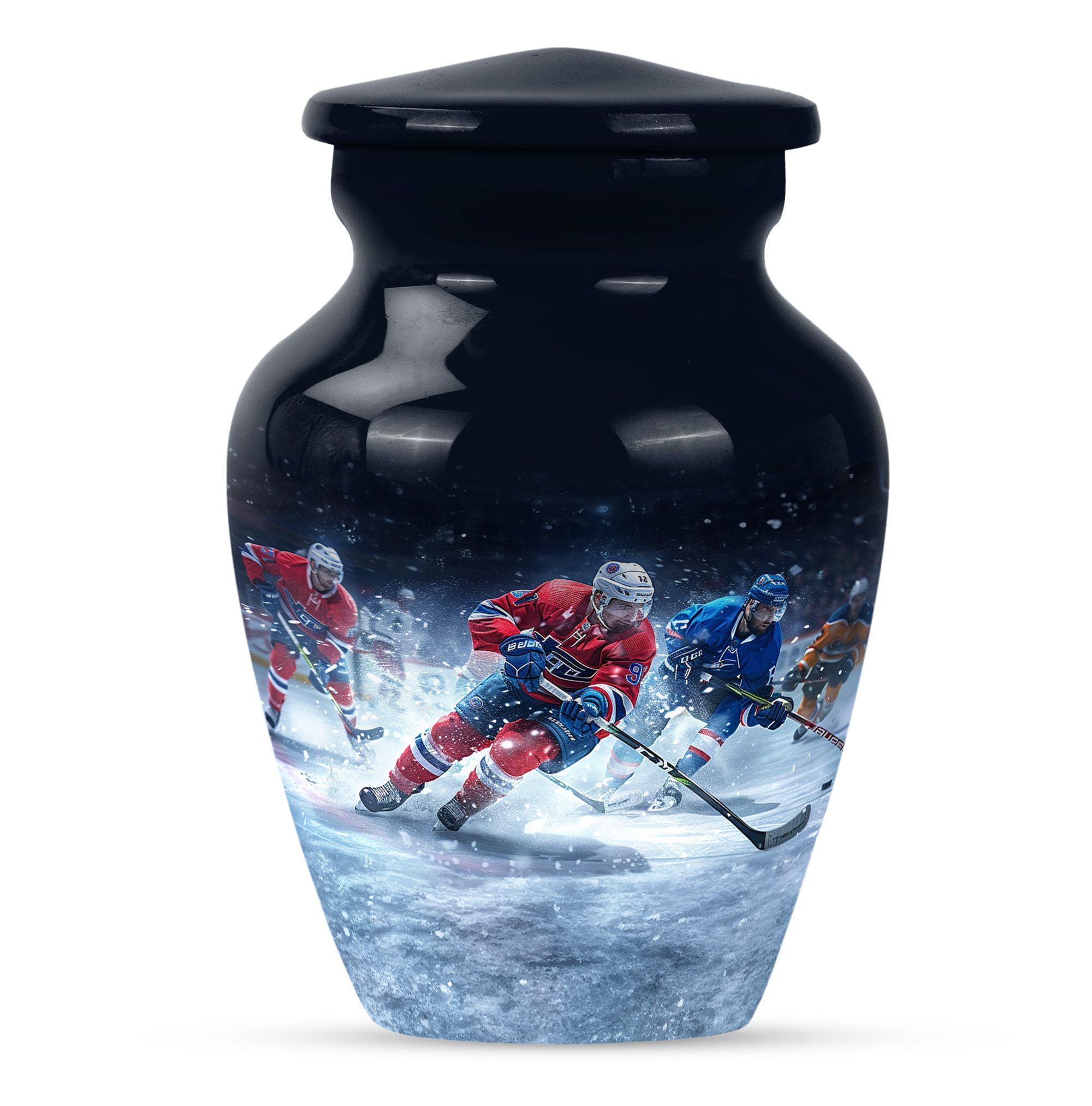 KARYLIZ Ice Hockey Urn - Blue Cremation Urns For Human Ashes ...