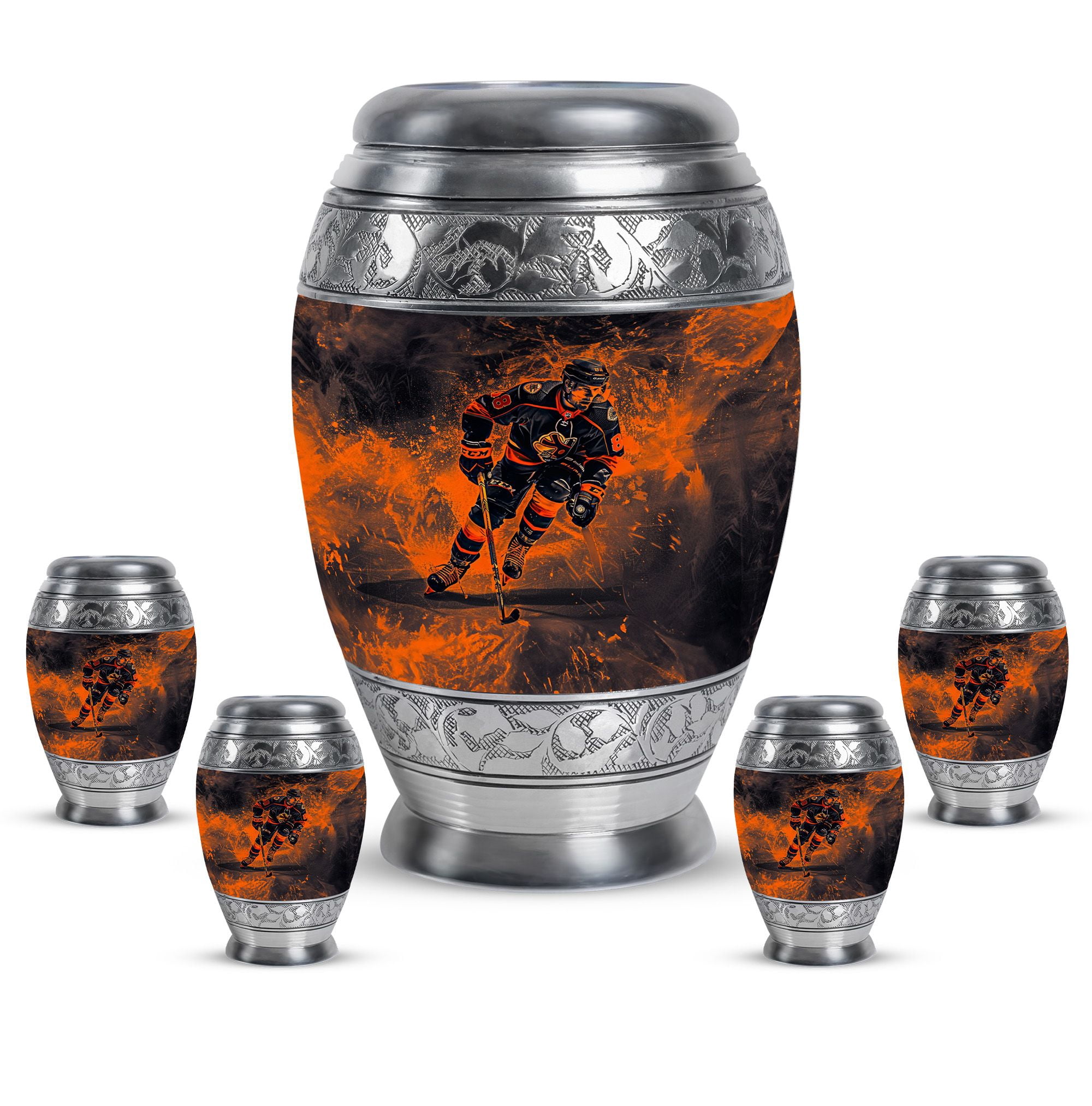 KARYLIZ Ice Hockey Urns For Human Ashes - Cremation Urns For Men - Mini ...