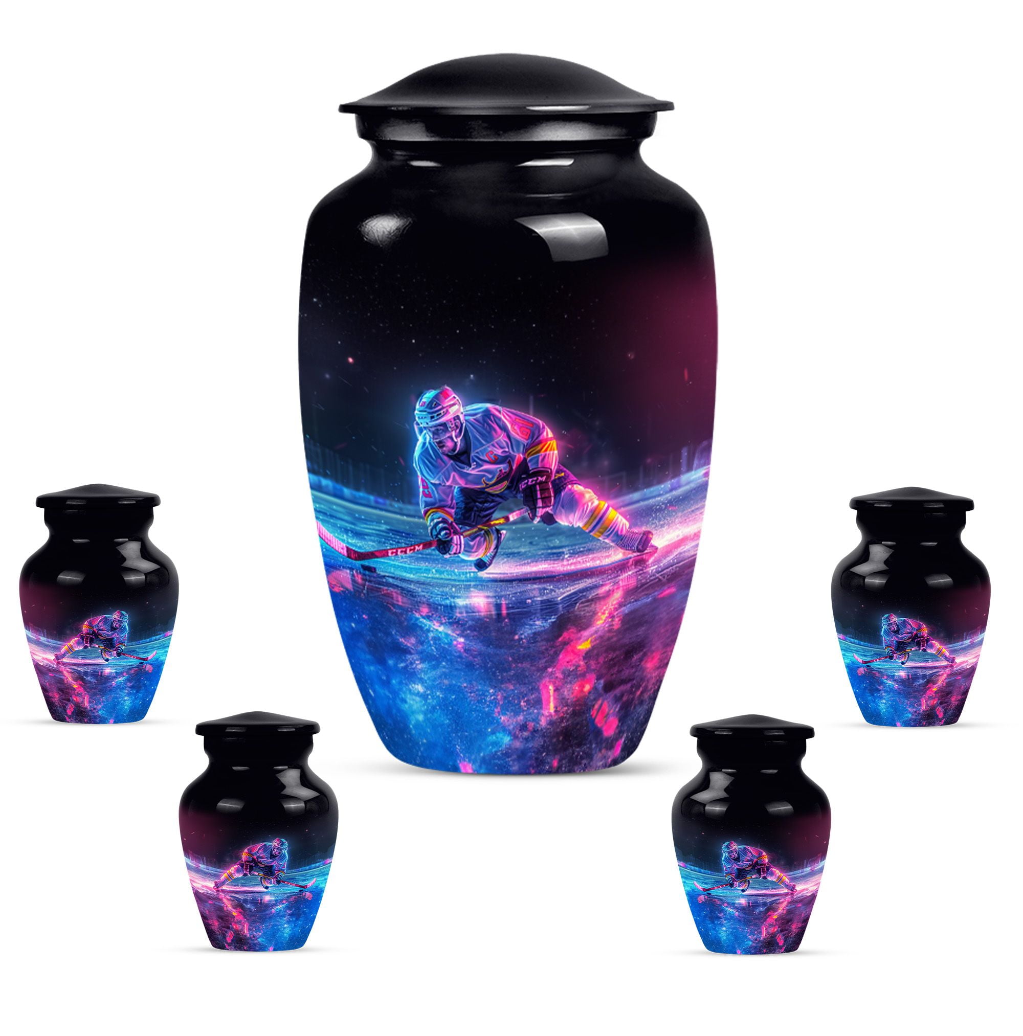 KARYLIZ Ice Hockey Urns For Human Ashes - Small Urns For Human Ashes ...