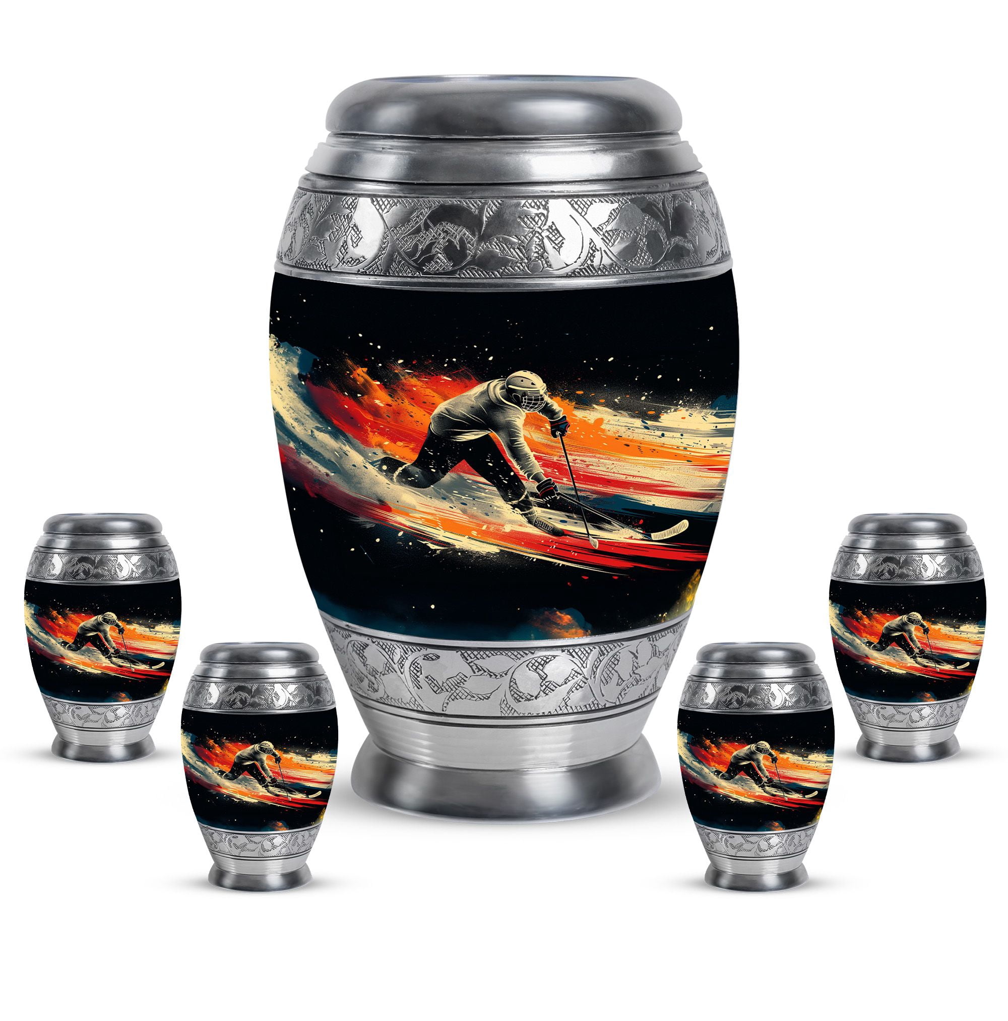 KARYLIZ Ice Hockey Urns For Human Ashes - Urns - Small Urns For Ashes ...