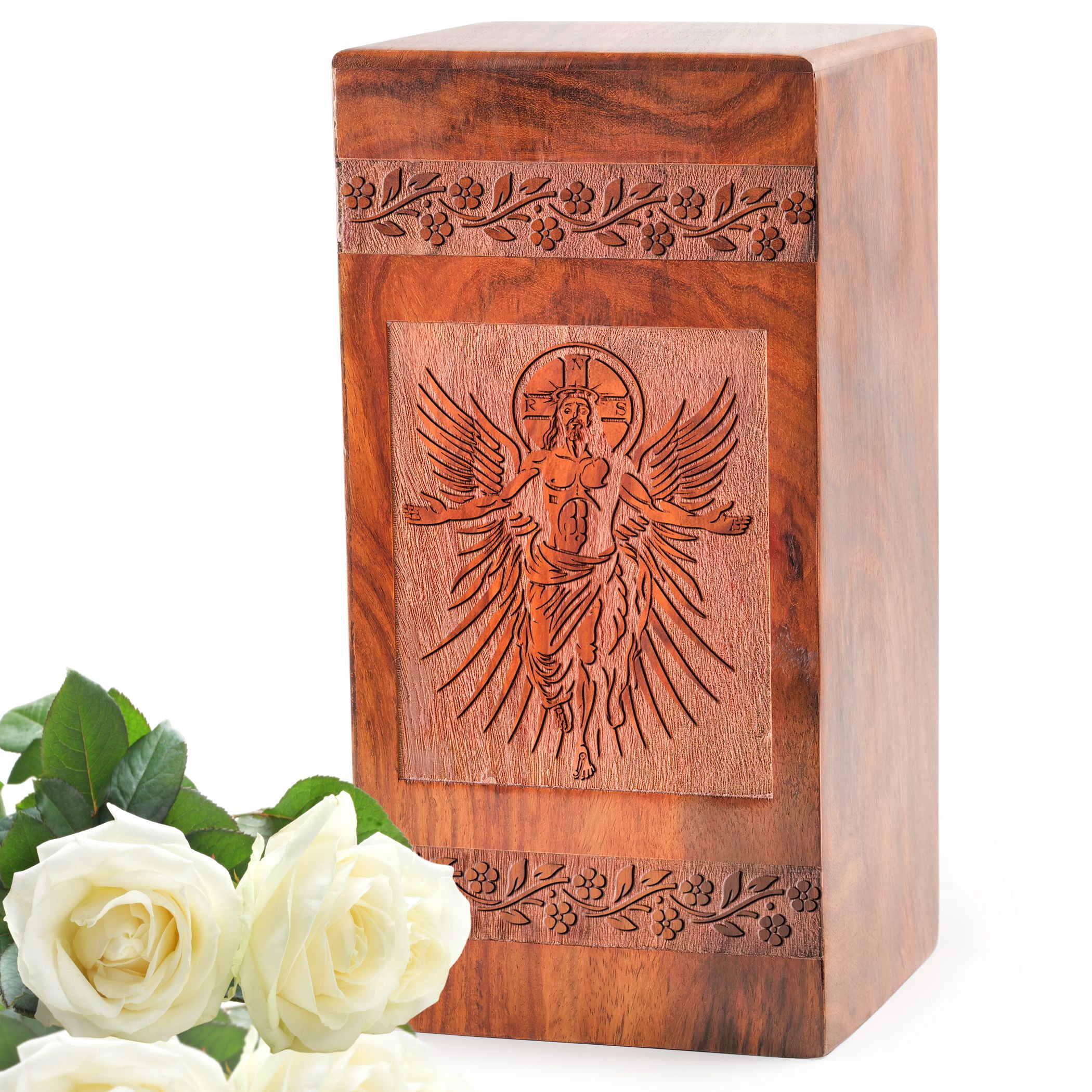 KARYLIZ Jesus Christ Wooden Urns For Human Ashes Adult Unique Urn Adult ...