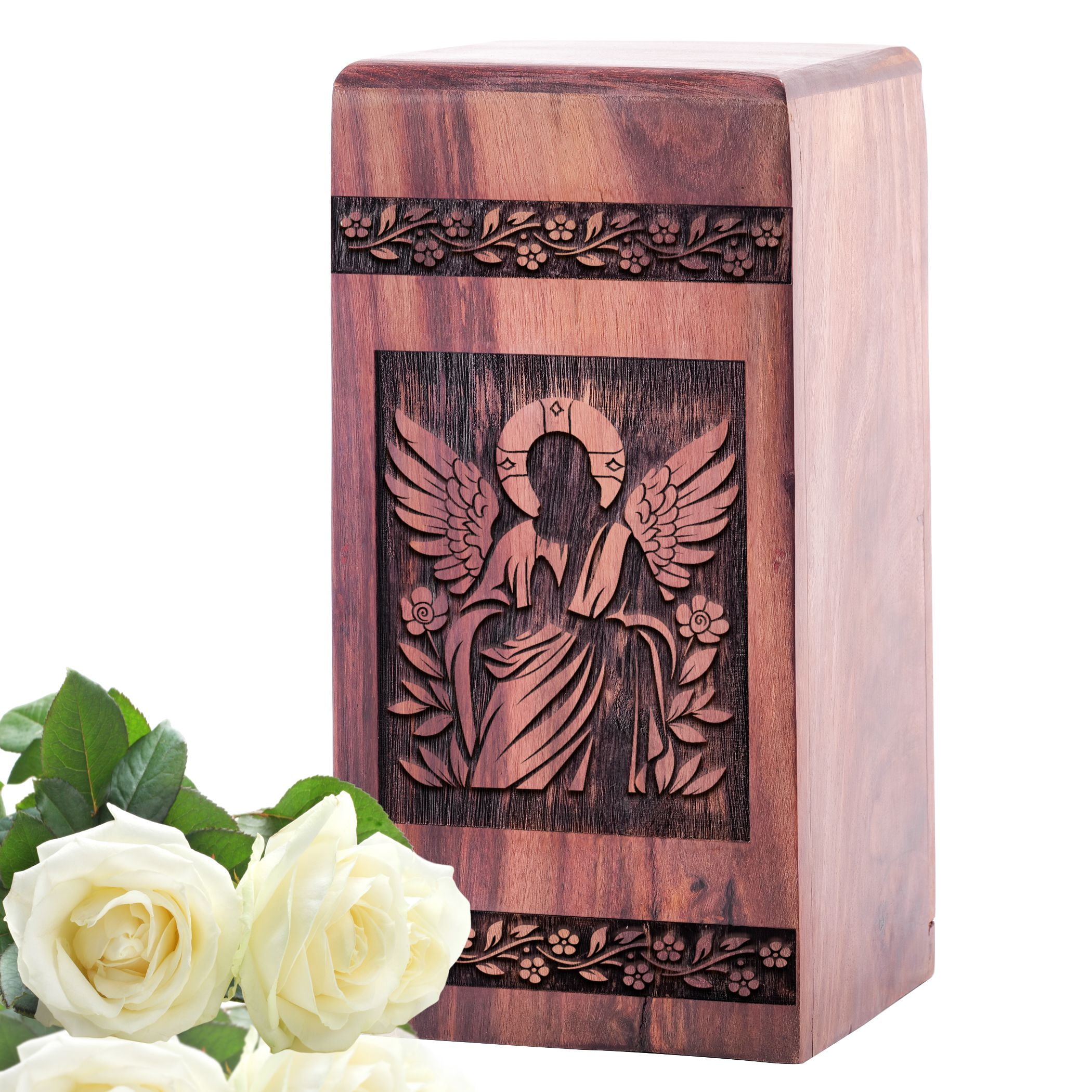 KARYLIZ Jesus Urn - Wooden Human Urns - Burial Urn - Urns For Adult ...