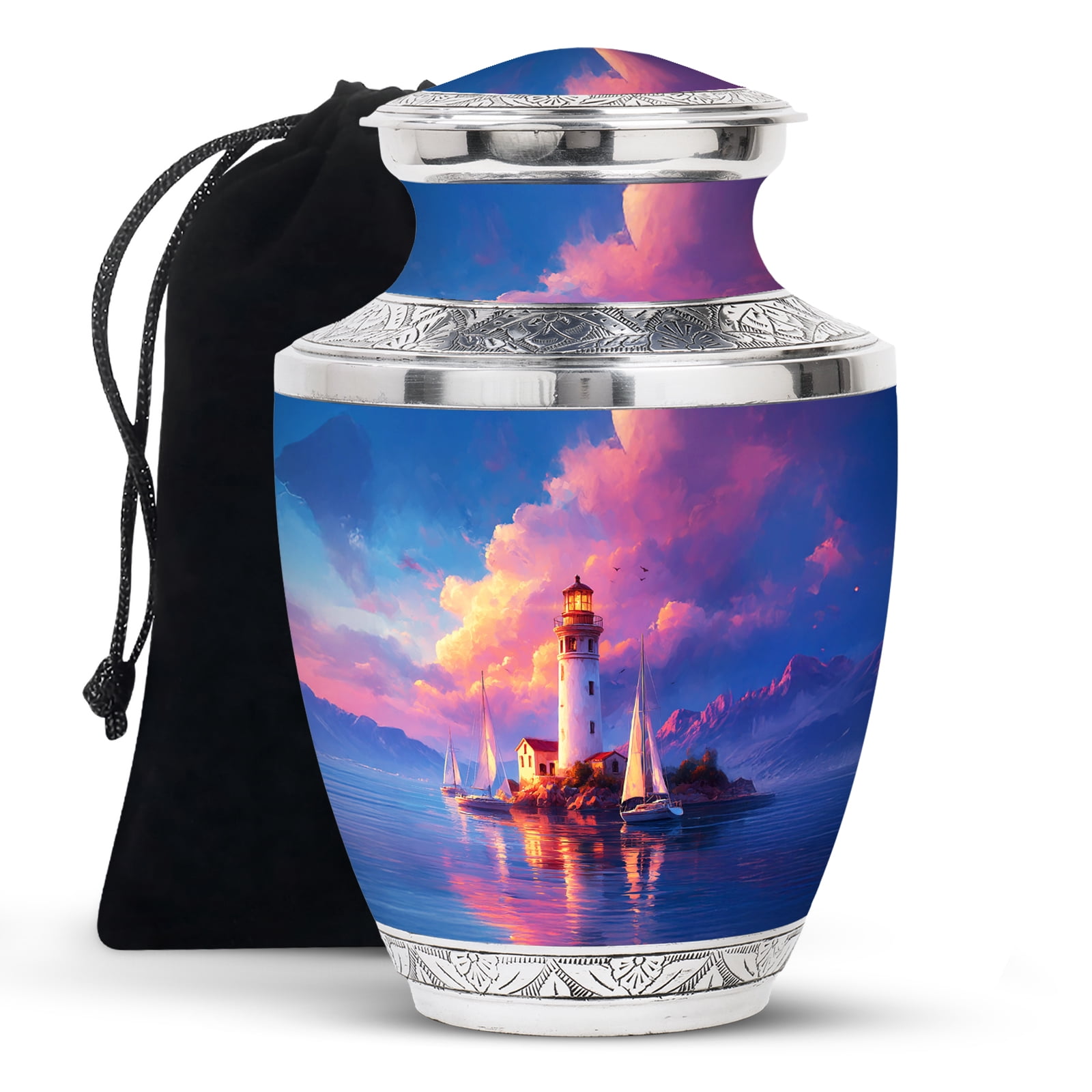 KARYLIZ Lighthouse Urns For Human Ashes Adult Female, Cremation Large ...