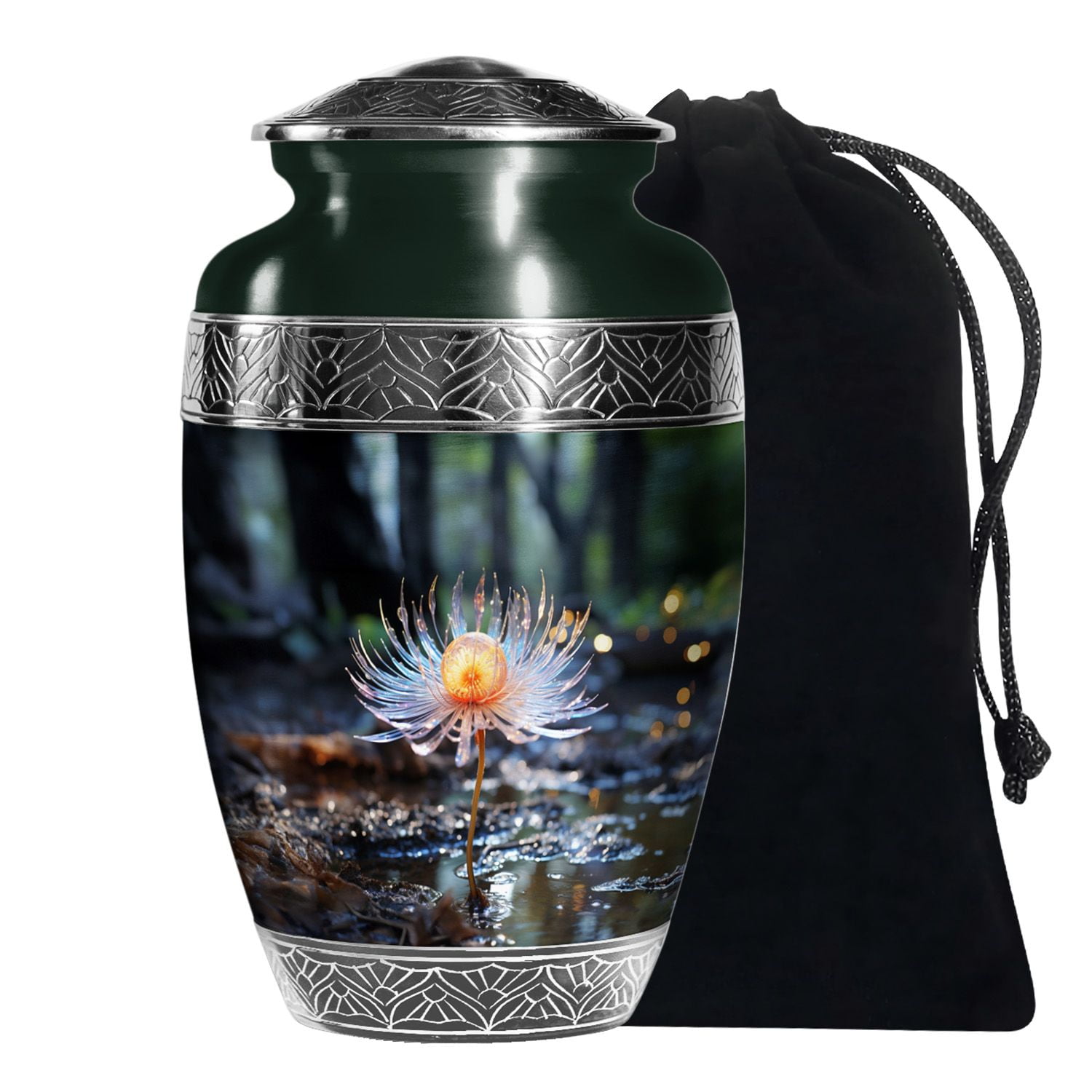 KARYLIZ Lily Flower Memorial Urns For Male Dad Large Urn For Adult ...