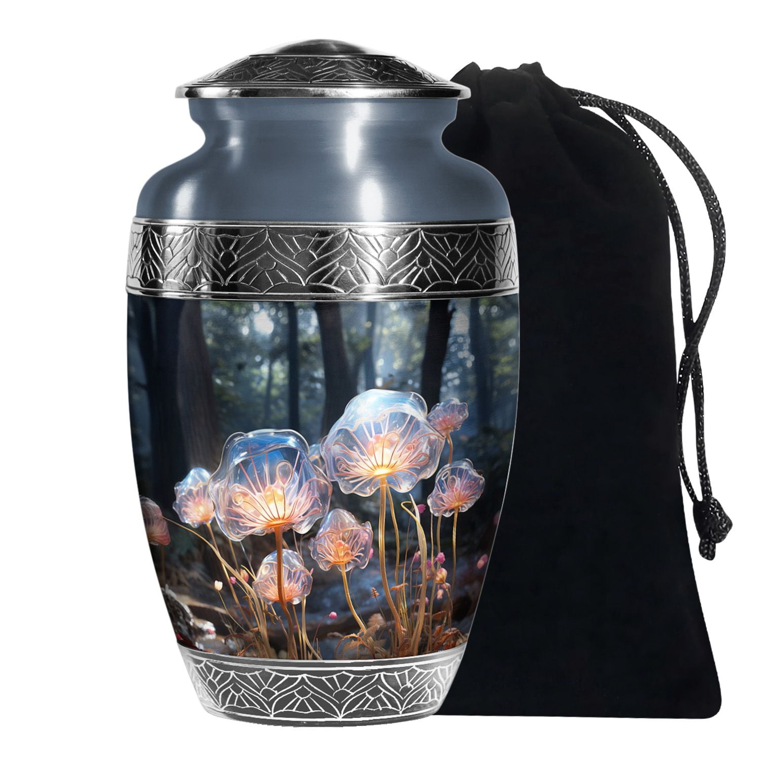 KARYLIZ Lily Flower Urns For Human Female Sister Ashes Large Memorial Urn For Adult Man 10 Inch ...