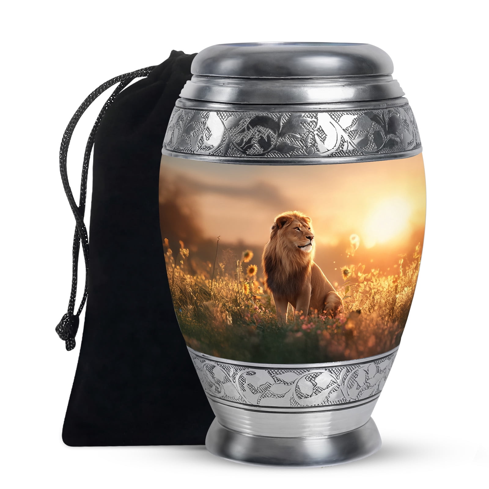 KARYLIZ Lion Cremation Cremation Urns For Women - Large Urns For Human ...
