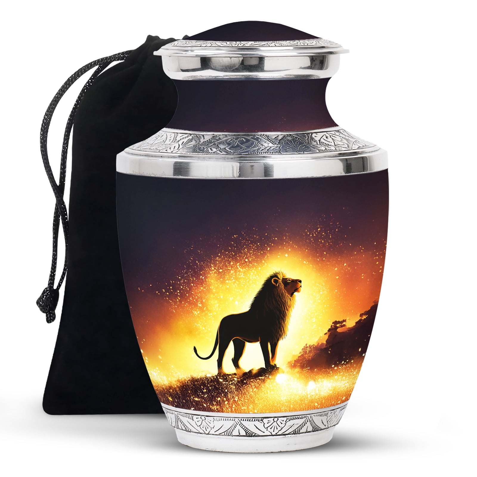 KARYLIZ Lion Cremation Urns for Ashes for Adult Female & Male - Large ...