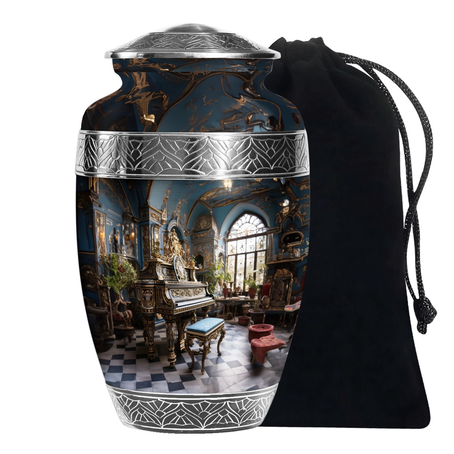 KARYLIZ Luxurious Setting Urn For Ashes For Women, Urns For Human Ashes ...