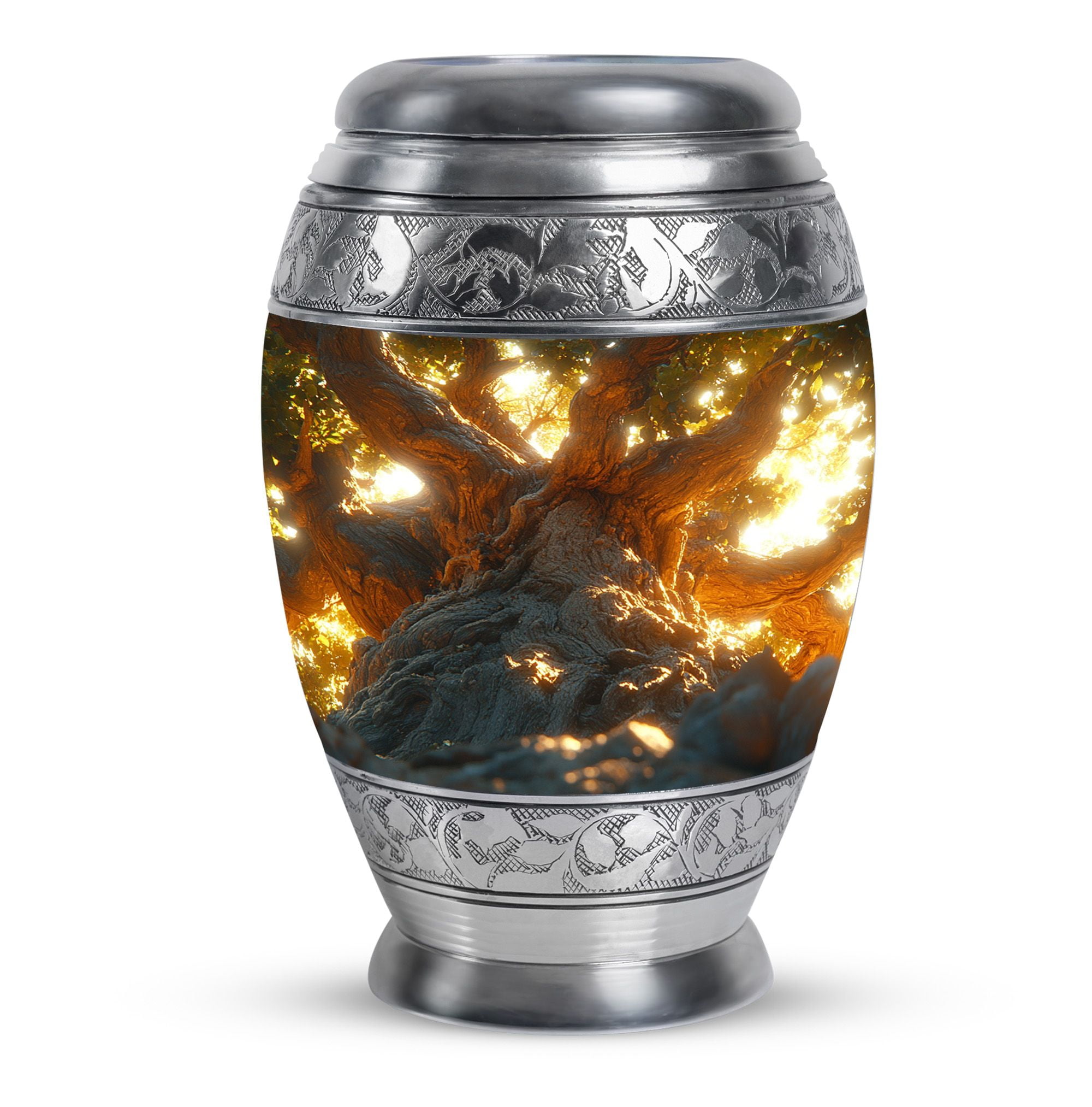 KARYLIZ Mighty Tree Cremation Urns For Human Ashes - Large Funeral Ash ...