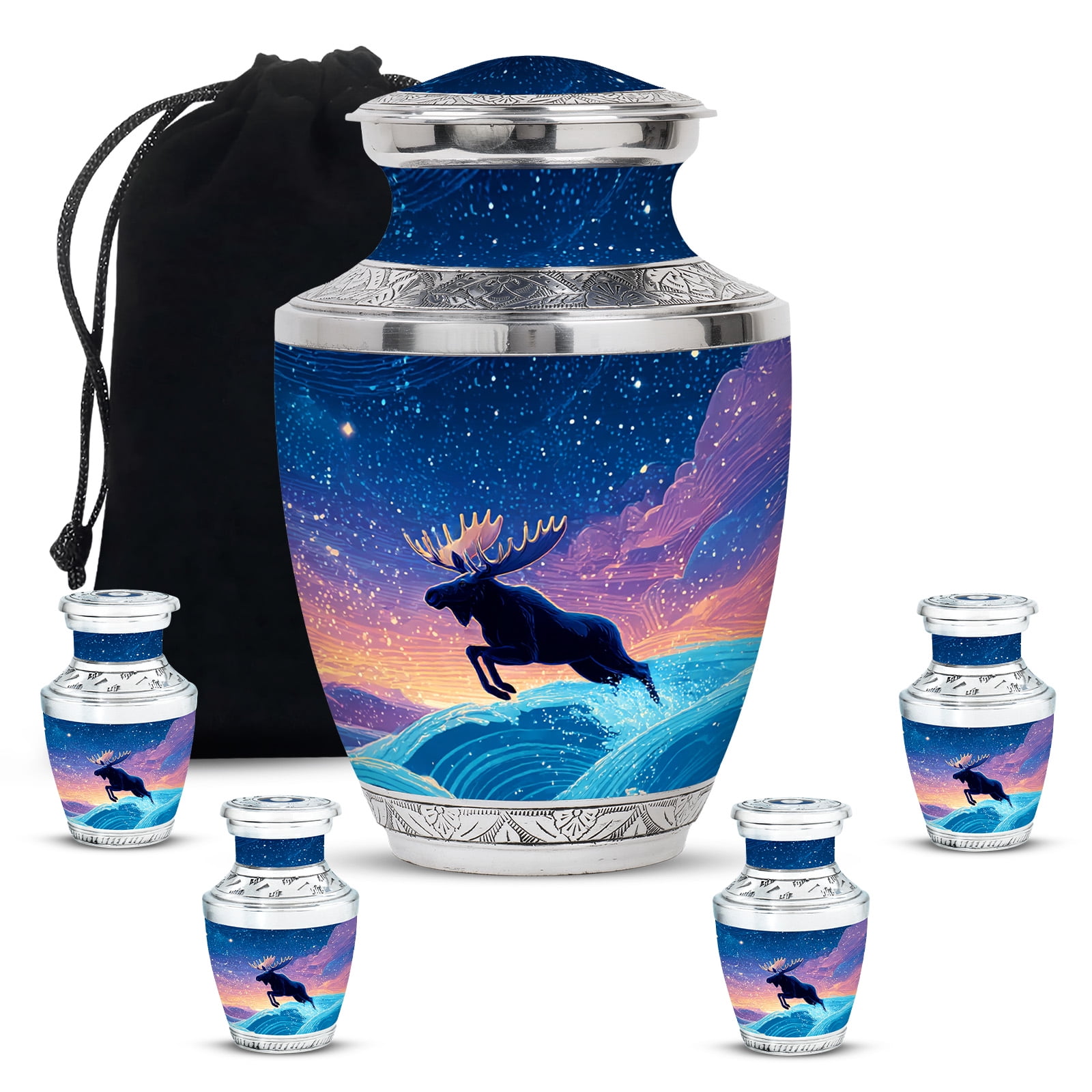 KARYLIZ Moose Urns - Urn Keepsake for Ashes Adult Mom and Dad - Funeral ...