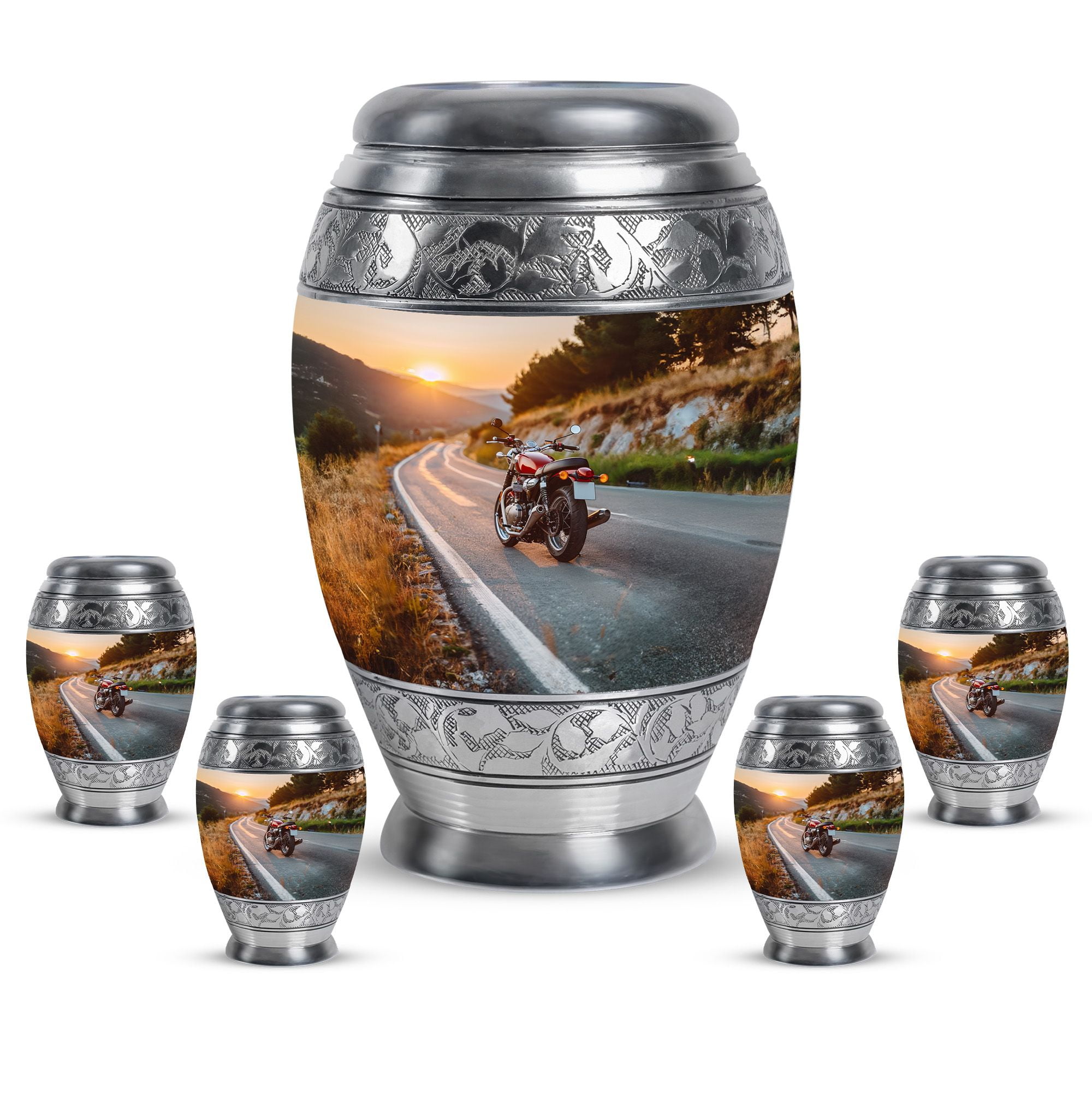 KARYLIZ Motorcycle Urn - Urn For Ashes Adult Female & Male - Small Urns ...