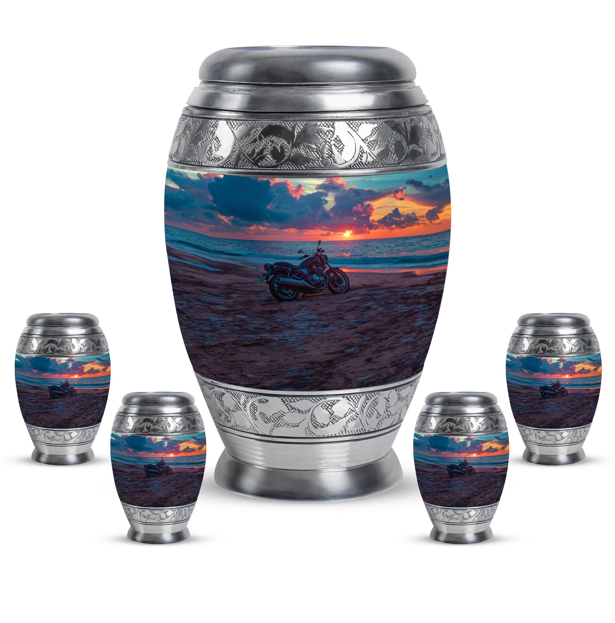 KARYLIZ Motorcycle Urn - Urns For Human Ashes Adult Man - Small ...