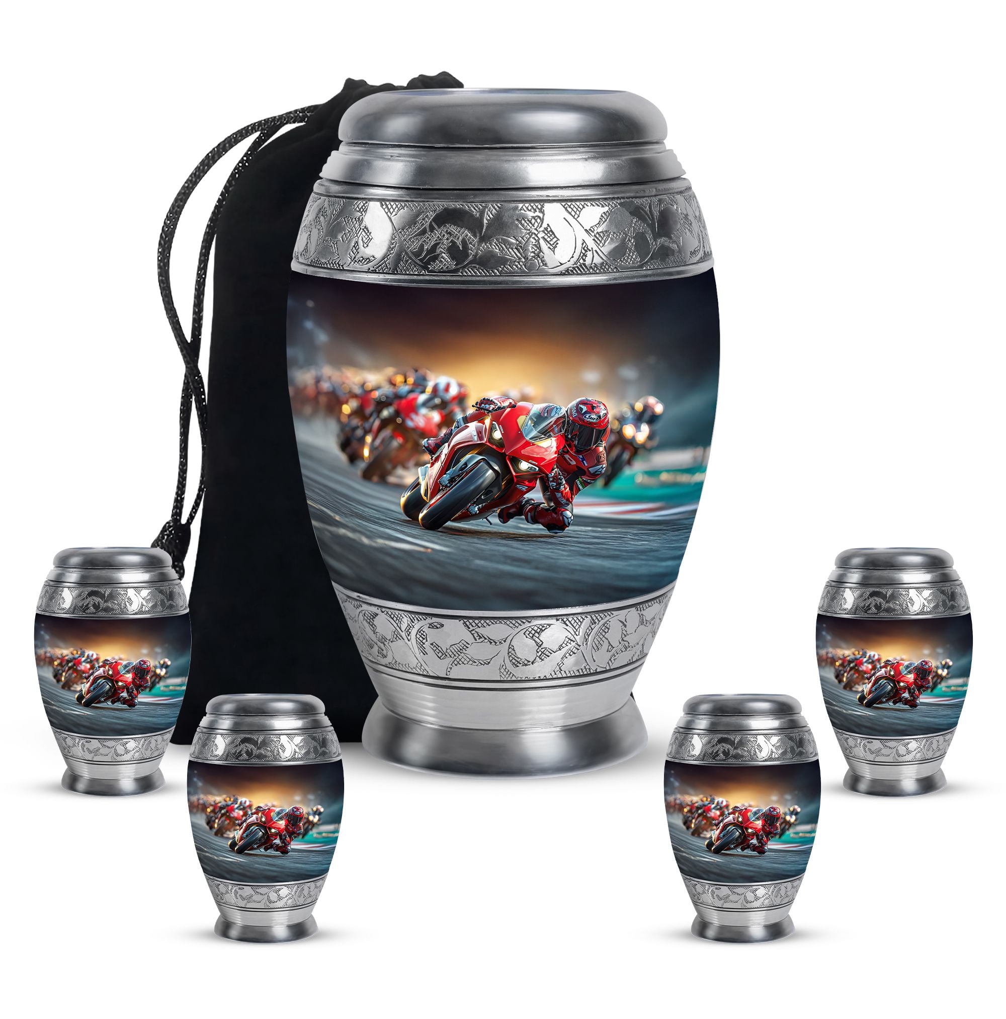 KARYLIZ Motorcycle Urns, Cremation Urns For Human Ashes, Large Funeral ...