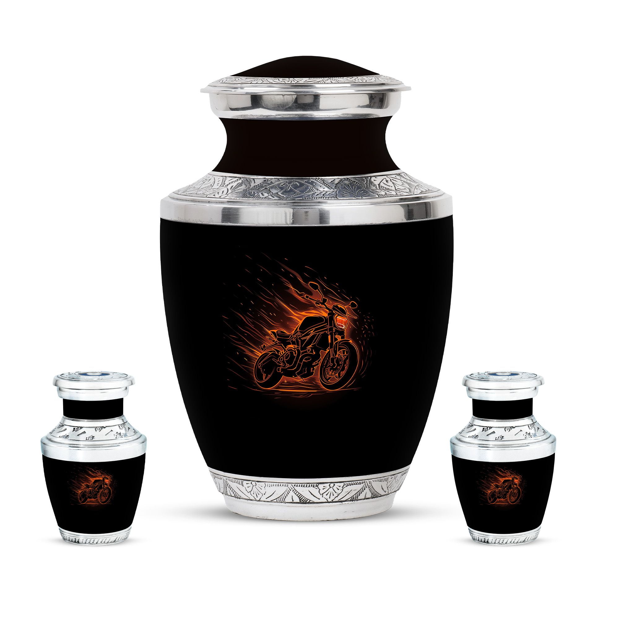 KARYLIZ Motorcycle Urns For Human Ashes Adult Man – Small Urns For ...