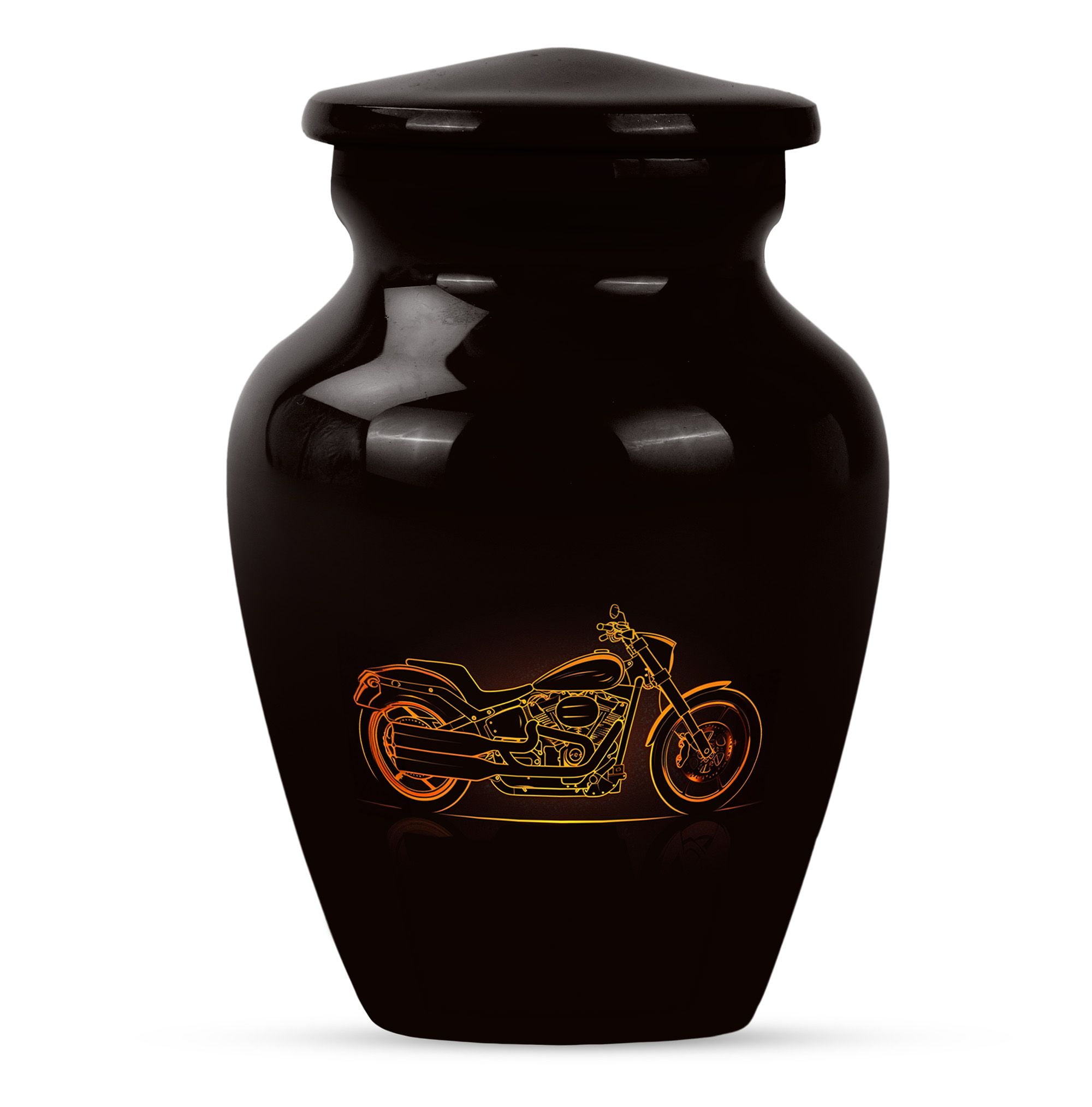 KARYLIZ Motorcycle Urns For Human Ashes - Black Cremation Urns For ...