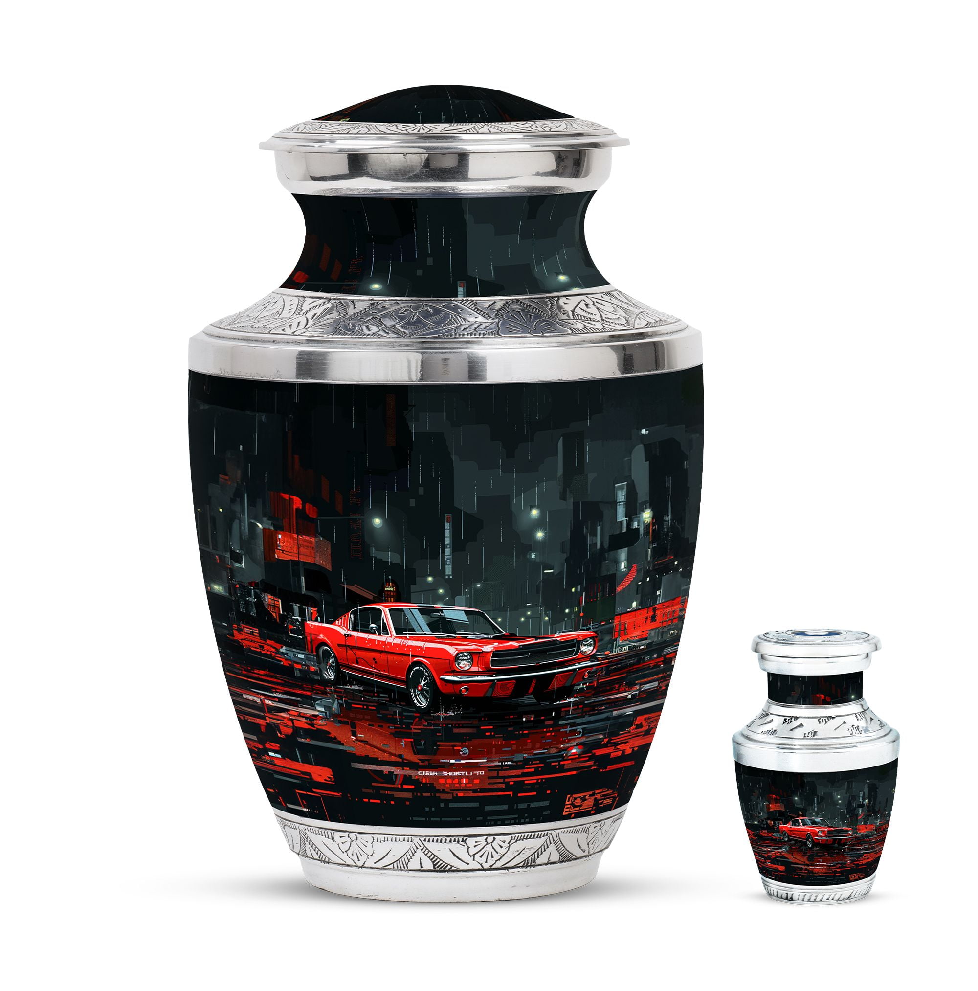 KARYLIZ Muscle Cars Racing Urn for Human Ashes Adult Female - Funeral ...