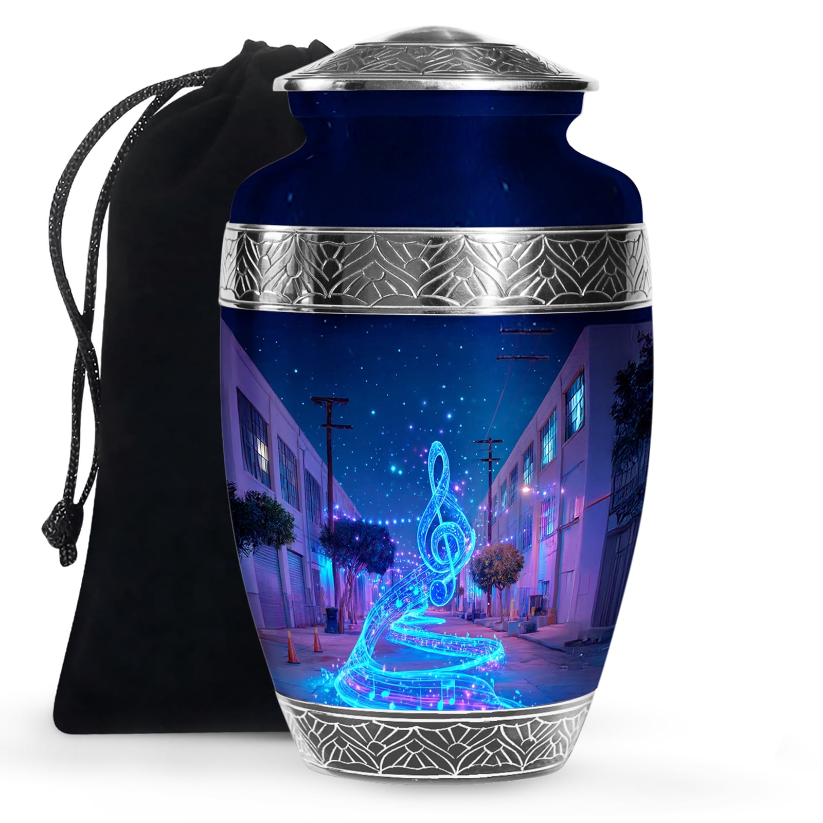 KARYLIZ Music Urn - 10 Inch Large - Funeral Urns For Human Ashes Women ...