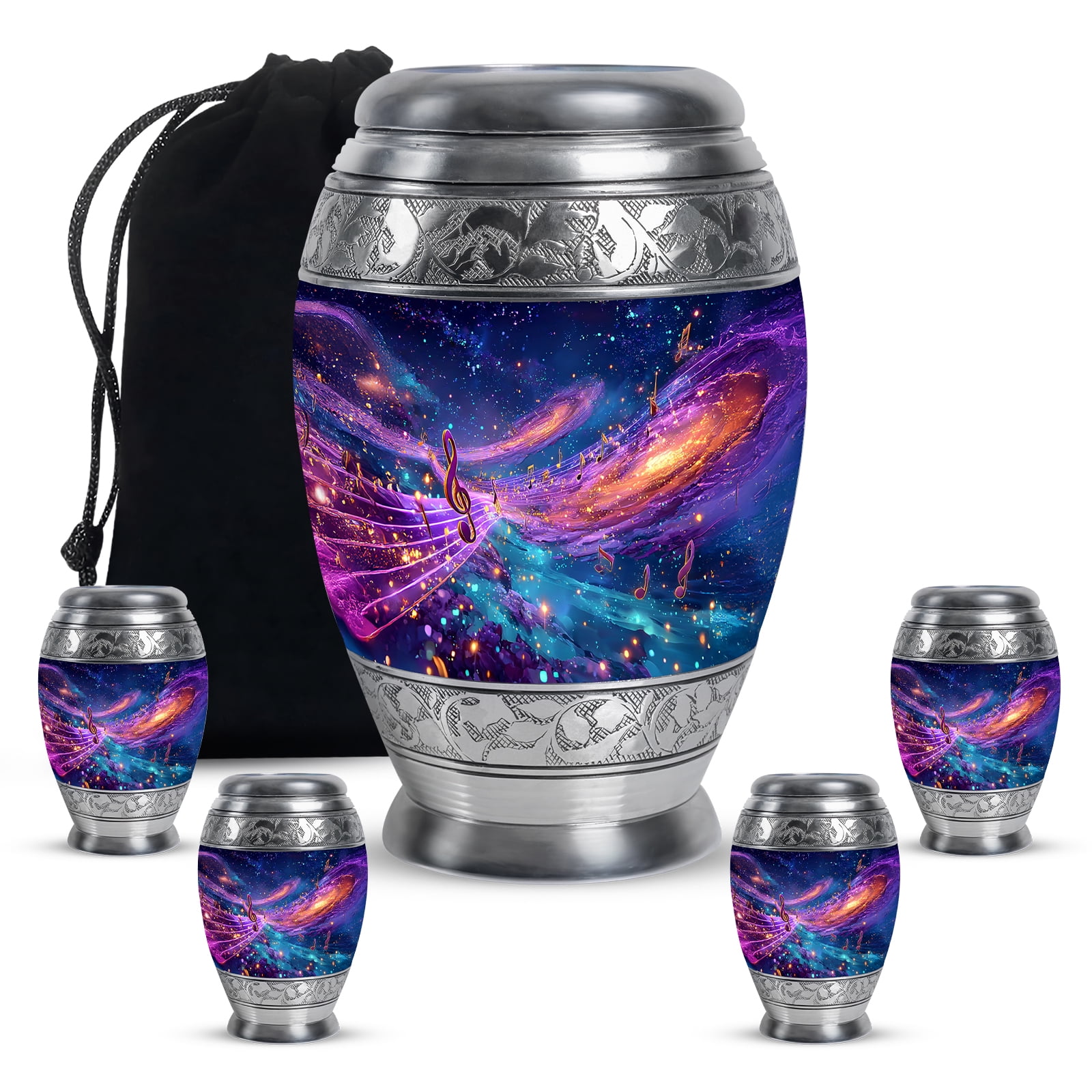 KARYLIZ Music Urns For Human Ashes Adult Man, Galaxy of Music Cremation ...