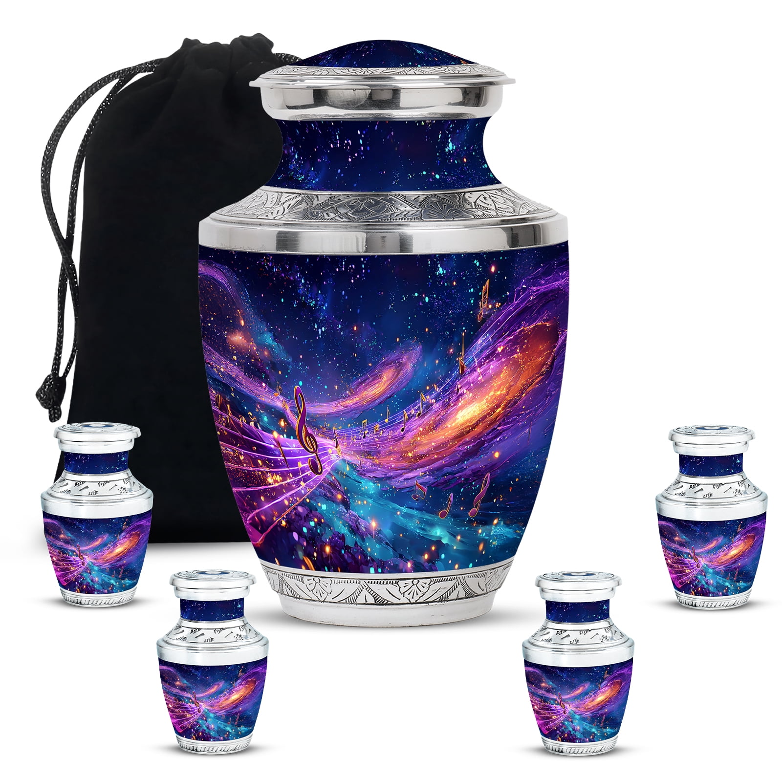 KARYLIZ Musical Instruments Urns For Human Ashes Adult Man, Golden ...