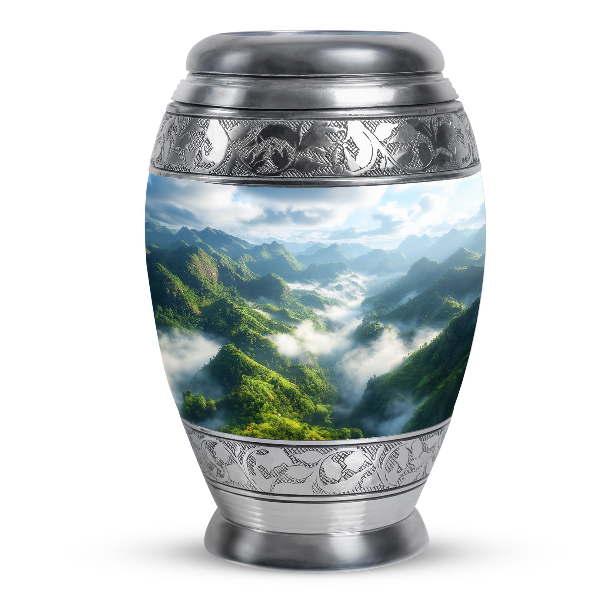 KARYLIZ Nature Urn For Ashes For Women - Clouds Large Funeral Ash ...