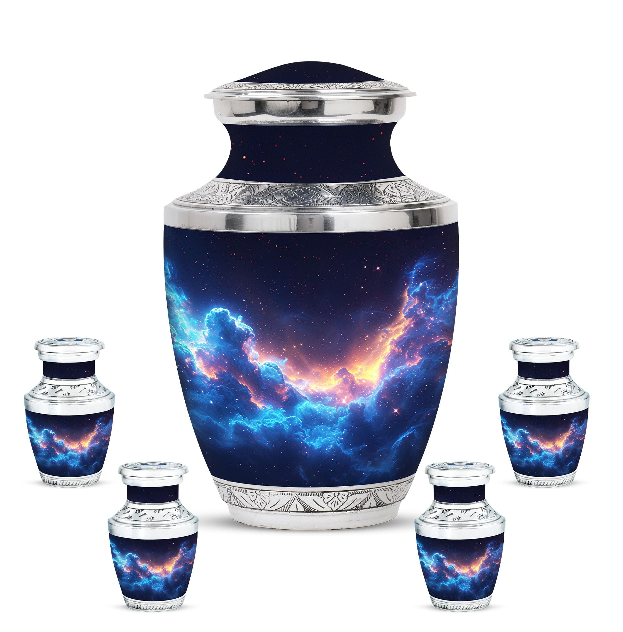 KARYLIZ Nebula Galaxy Small Galaxy Urn - Cremation Keepsakes For Ashes ...
