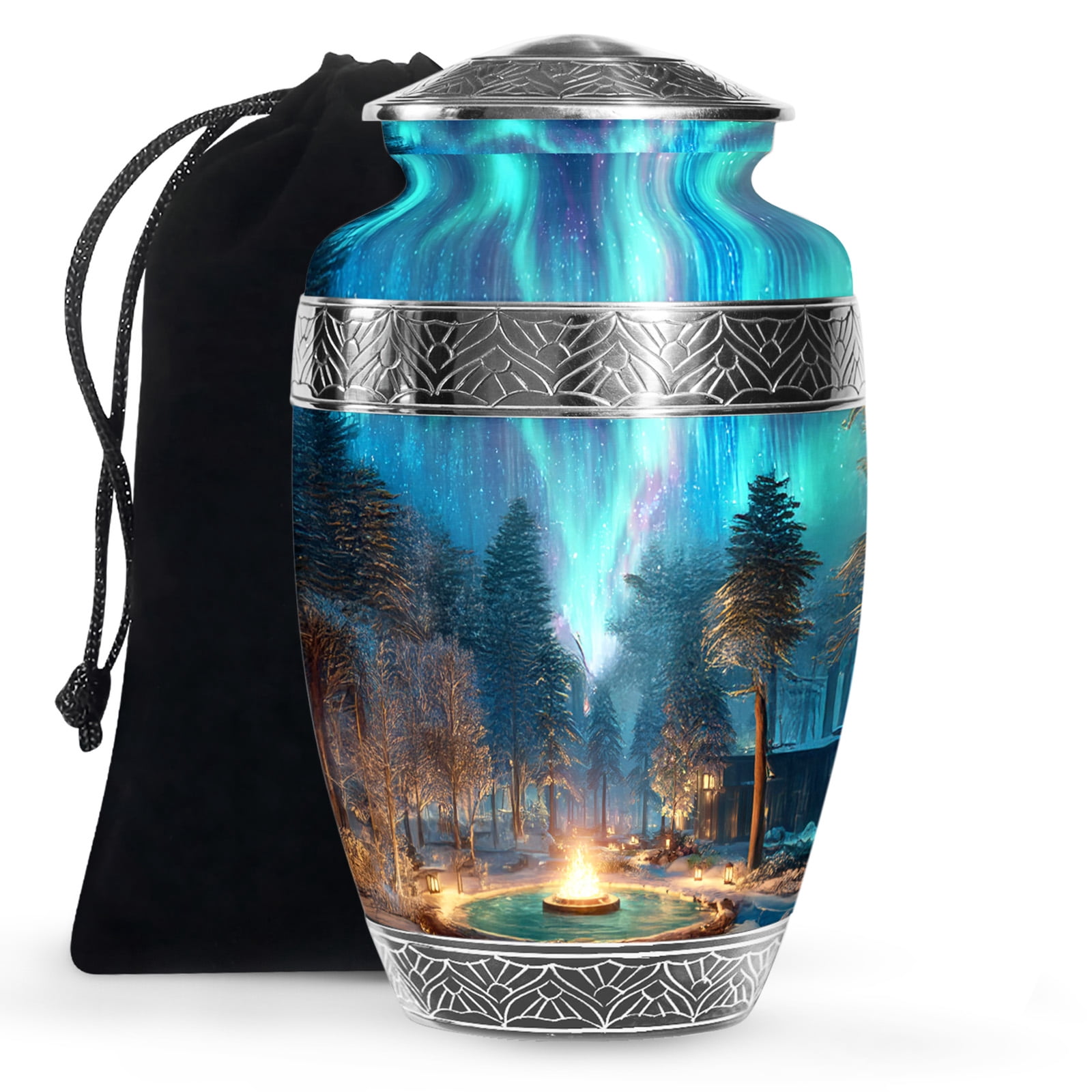 KARYLIZ Northern Lights Urns, Cremation Urn for Ashes, Unique Urns for ...