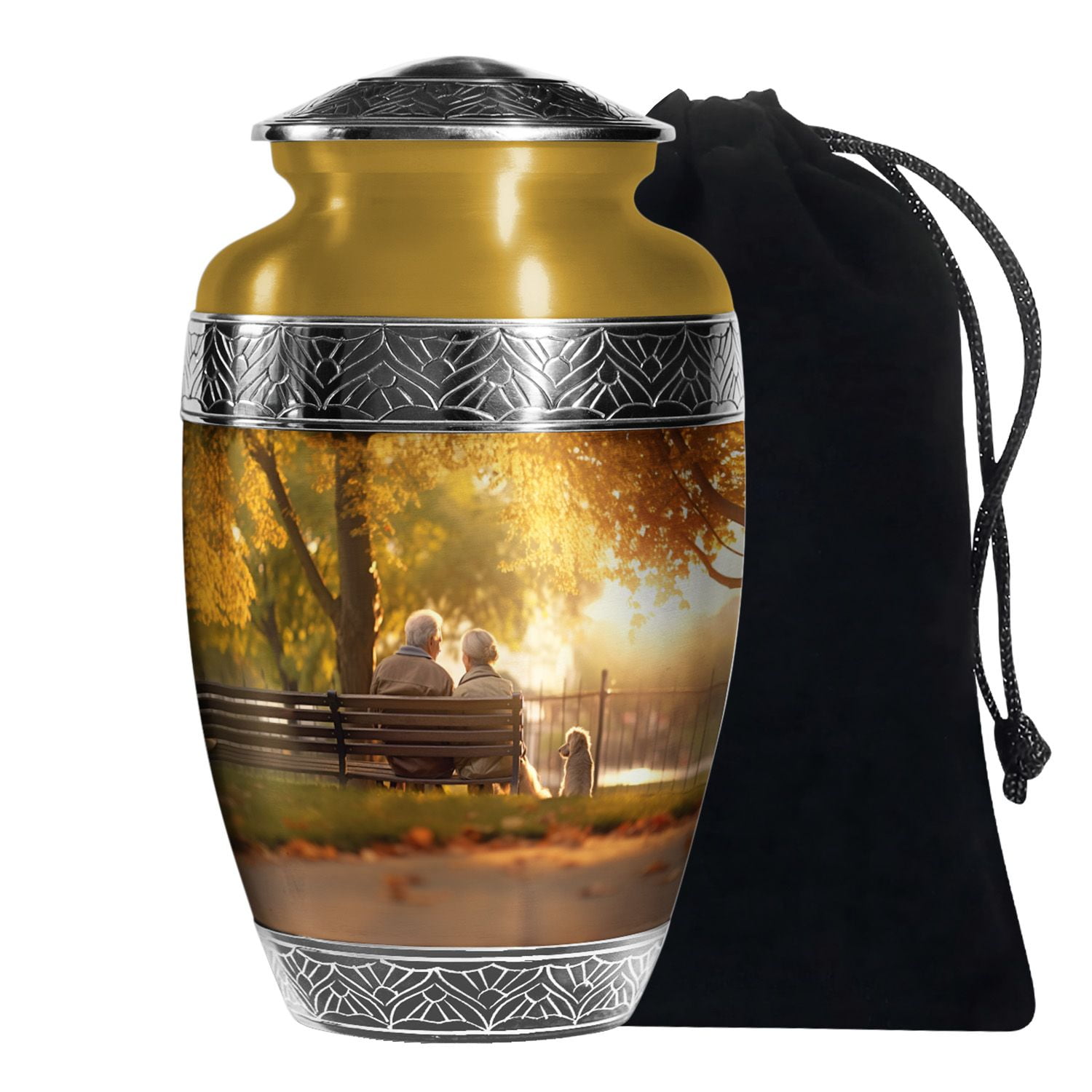 KARYLIZ Old Couple Urns For Ashes Adult Female Mother - Large Urns For ...