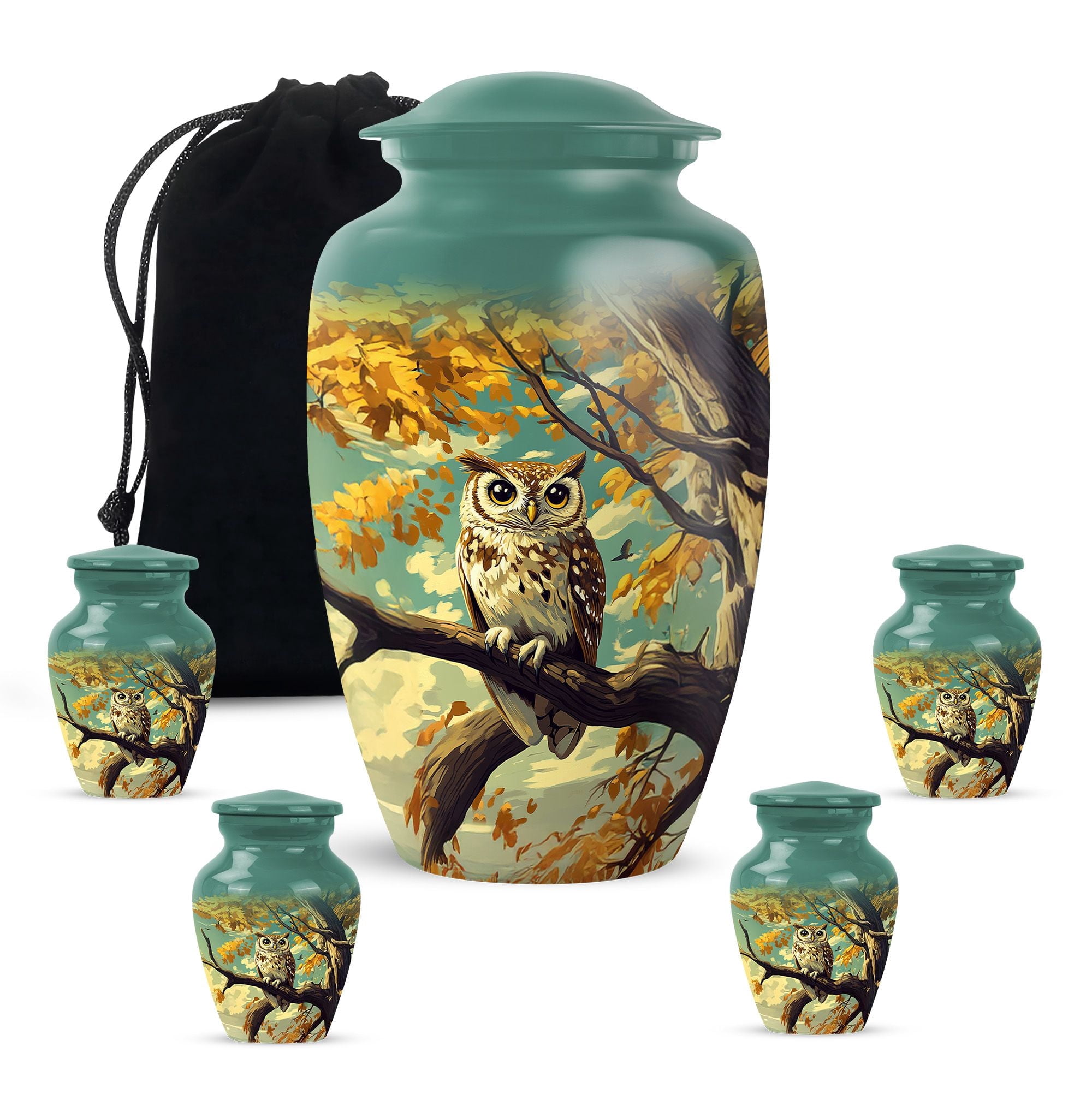 KARYLIZ Owl Cremation Urns For Human Ashes, Funeral & Burial Urn for ...