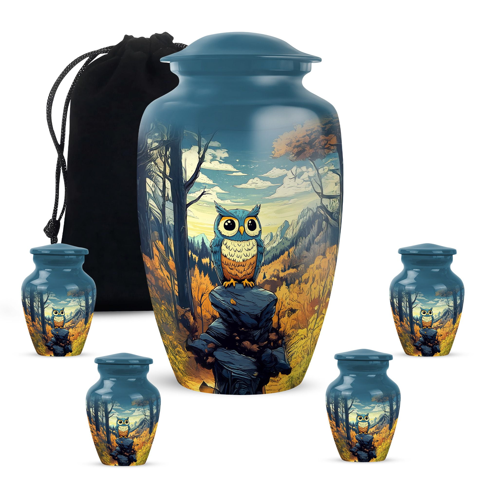 KARYLIZ Owl Urns For Human Ashes Adult Man, Funeral Decorative Urns for ...