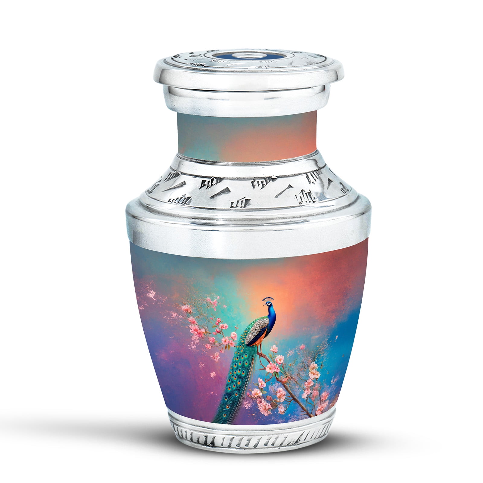 KARYLIZ Peacock Memorial Urns for Mother and Father, Ash Holder for ...