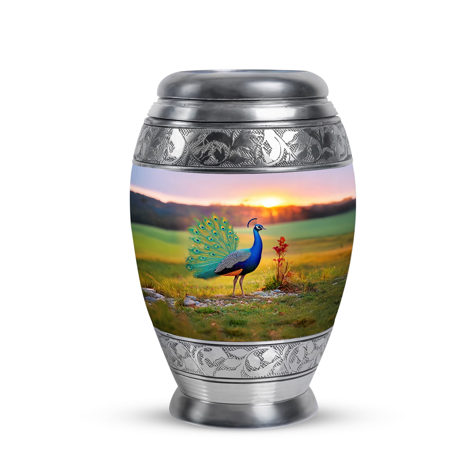 KARYLIZ Peacock Miniature Urn for Mom & Dad, Funeral Humans Remains Urns for Family, Ashes ...