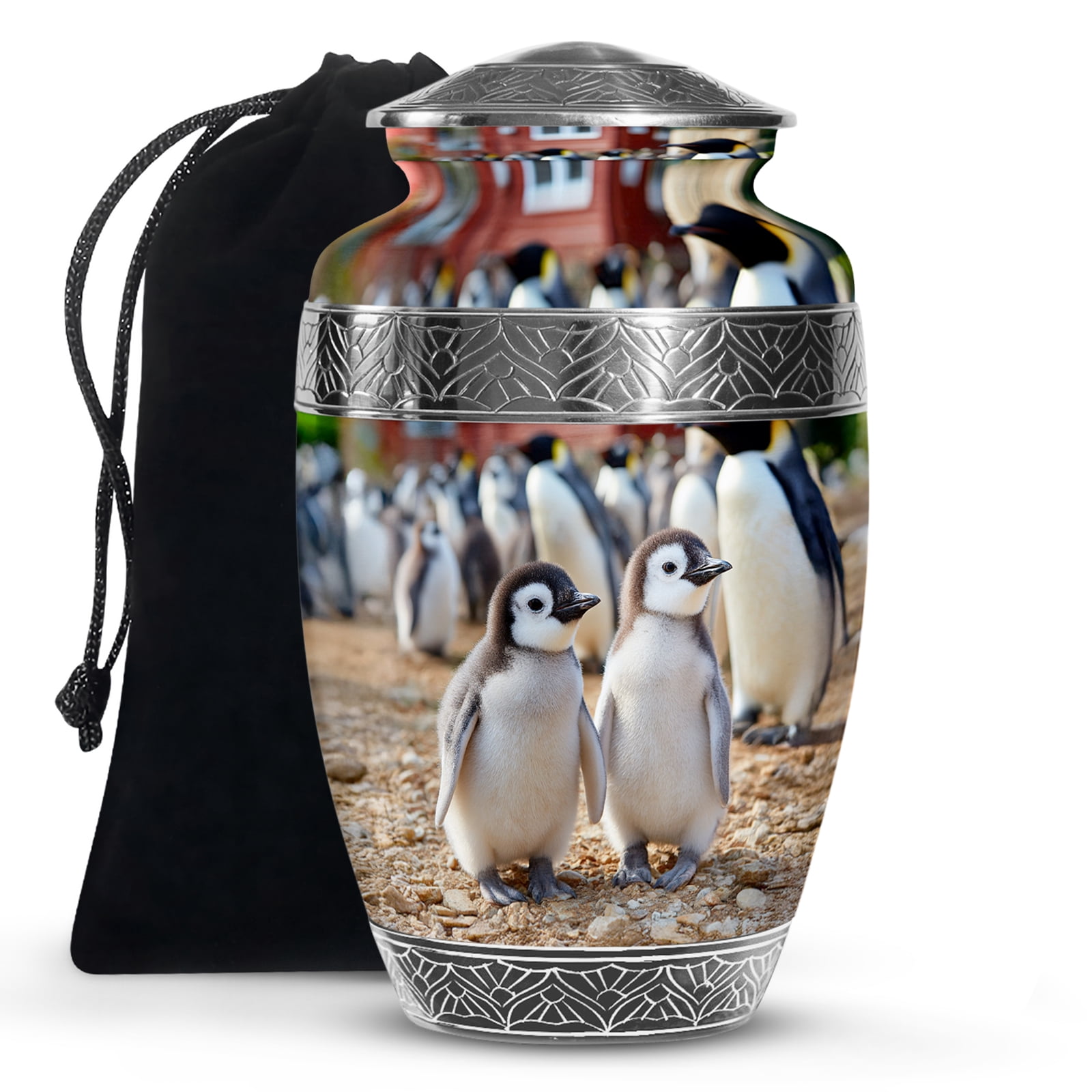 KARYLIZ Penguin Colony Cremation Urns For Human Ashes Adult Female ...