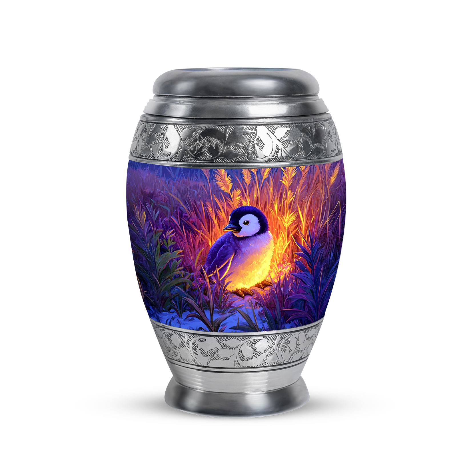 KARYLIZ Penguin Cremation Boxes, Funeral Memorial Urn for Family ...