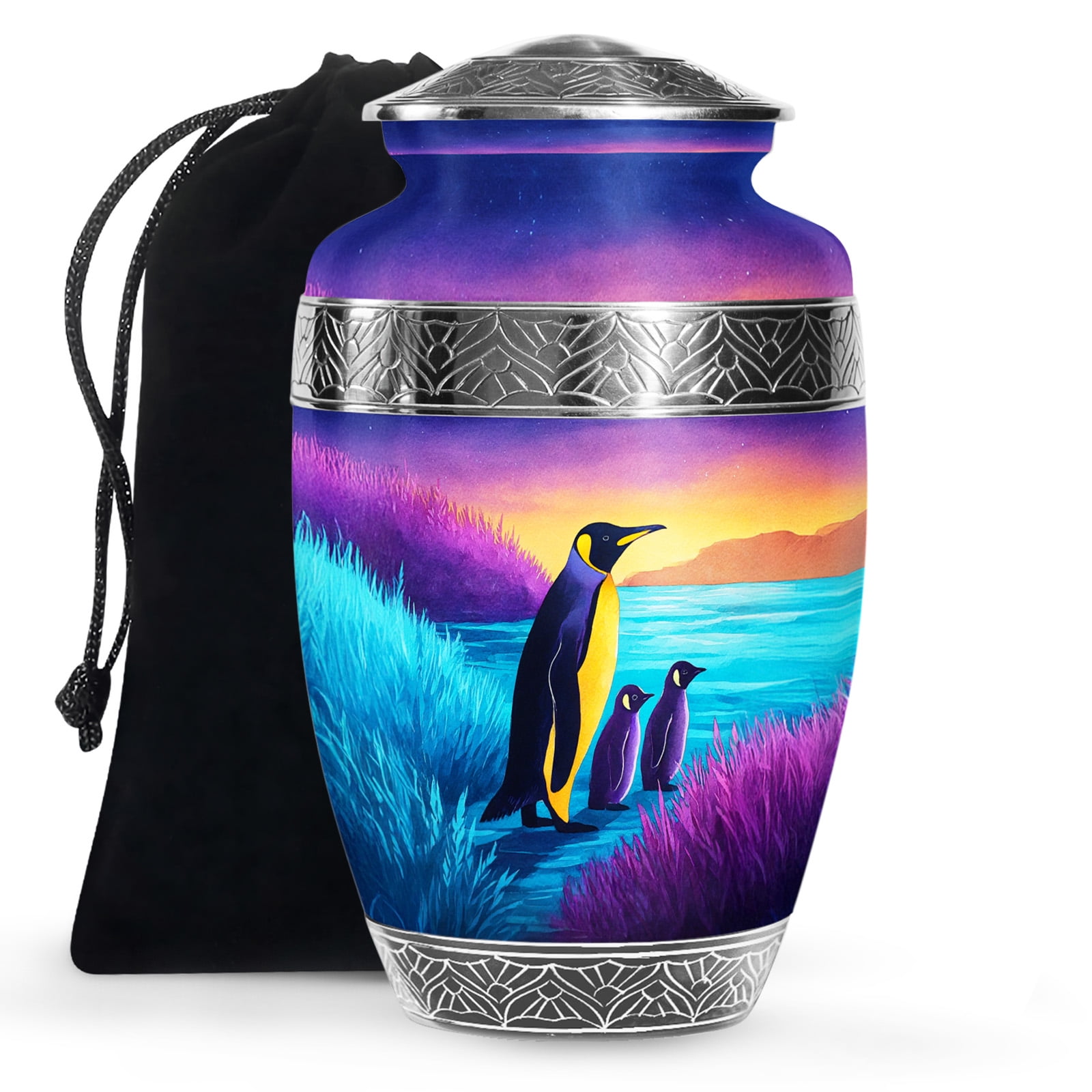 KARYLIZ Penguins Cremation Urns For Human Ashes Adult For Funeral ...