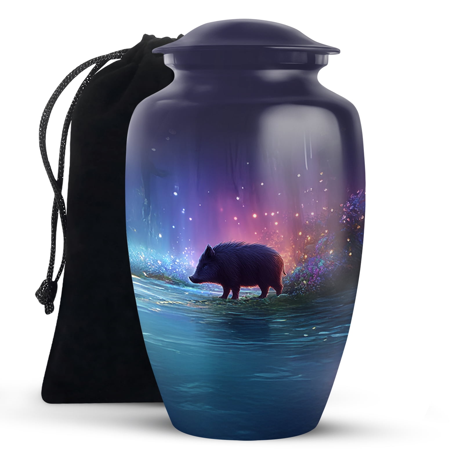 KARYLIZ Pig Urns For Human Ashes Adult Female - Blue Large Funeral ...