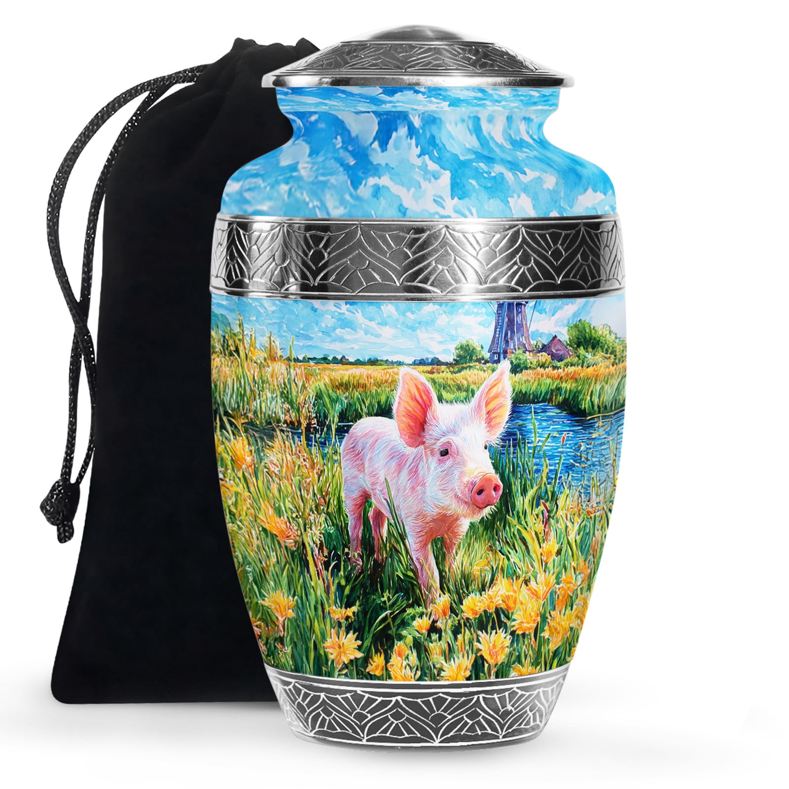 KARYLIZ Pig Urns For Human Ashes Adult Female - Large Urn For Human ...