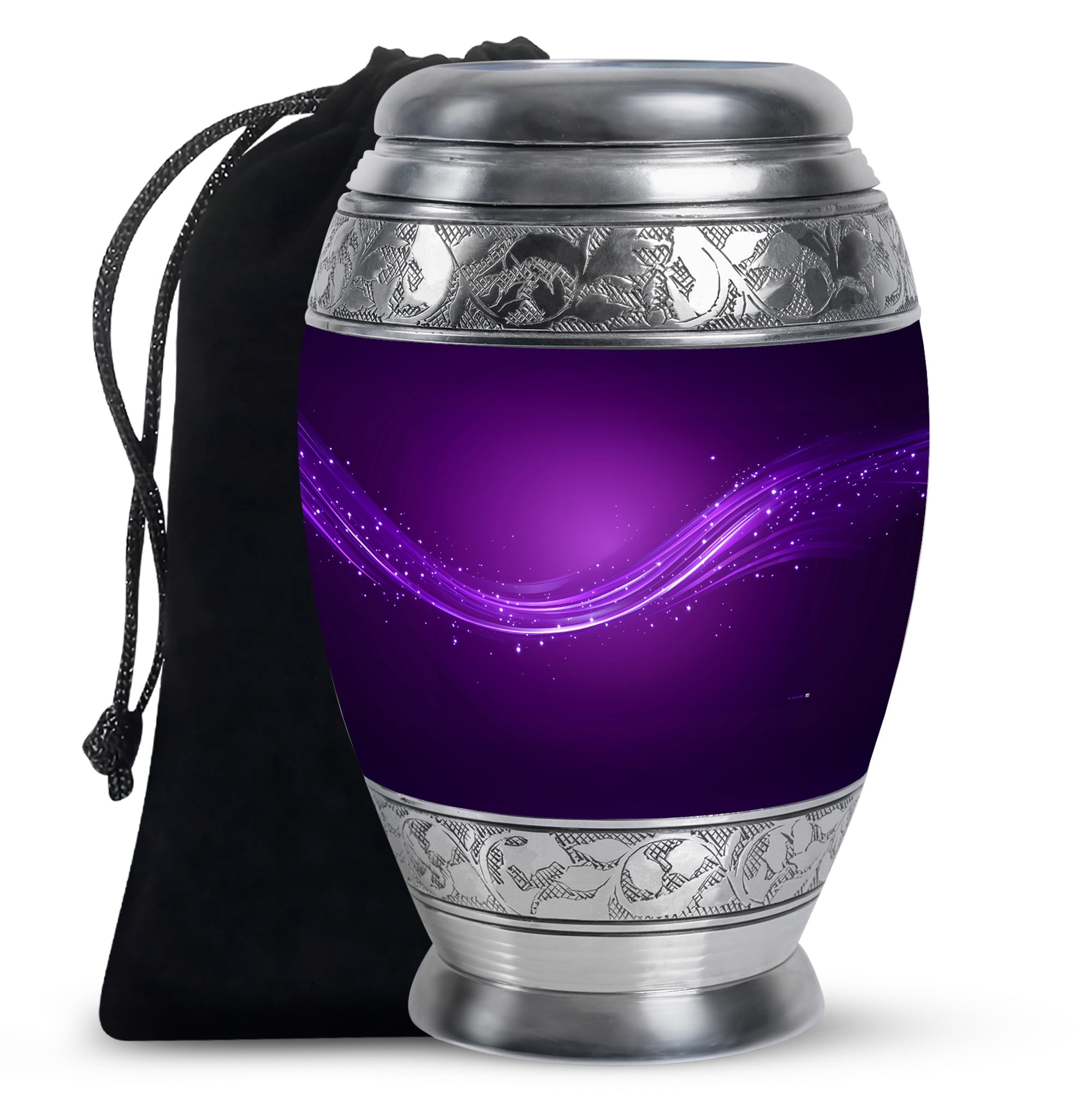 KARYLIZ Purple Urns - Cremation Urn For Ashes Adult Male - Urns For ...