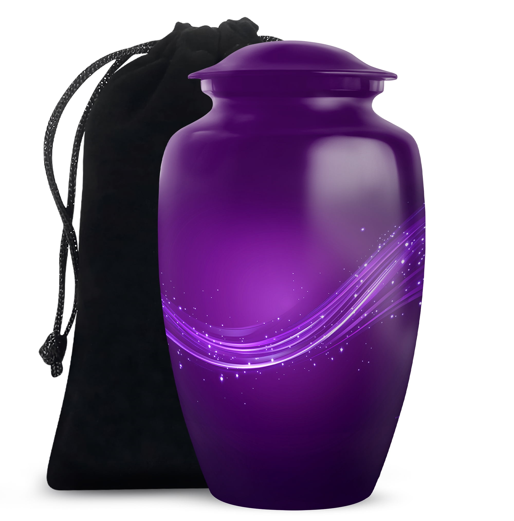 KARYLIZ Purple Urns - Urn For Ashes Adult Male - Urns For Human Ashes ...
