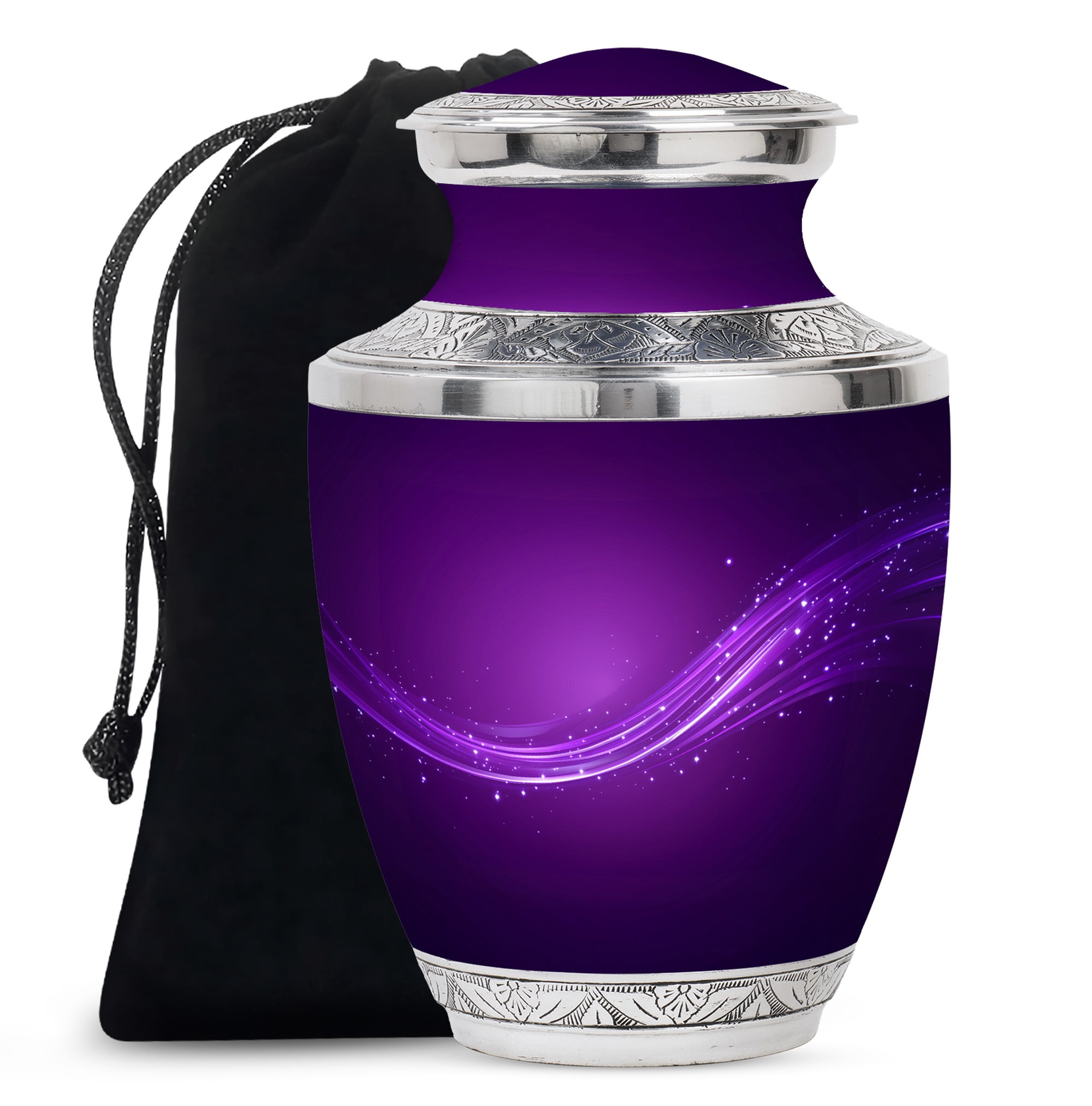 KARYLIZ Purple Urns For Women - Urns for Human Ashes Adult Man ...