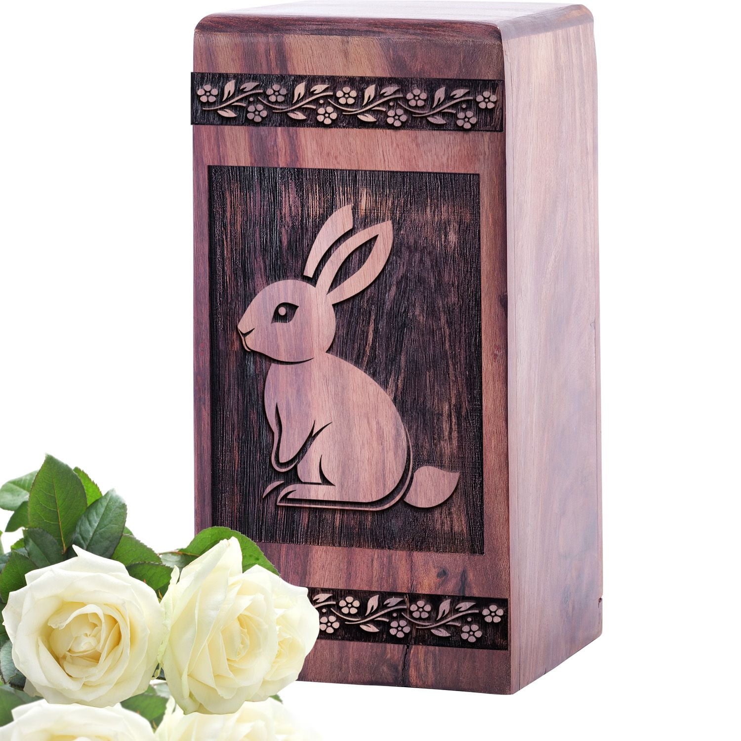KARYLIZ Rabbit Little Wooden Keepsake Urns For Adult Cremation Ashes ...