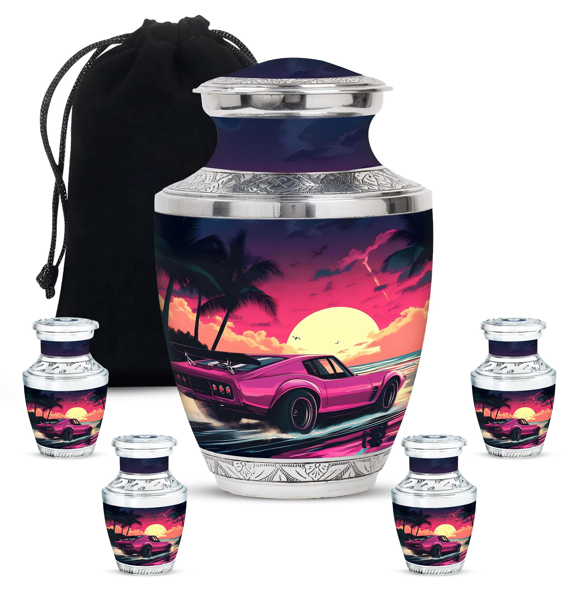 KARYLIZ Race Car Urns For Ashes - Small Urns For Human Ashes Keepsake ...