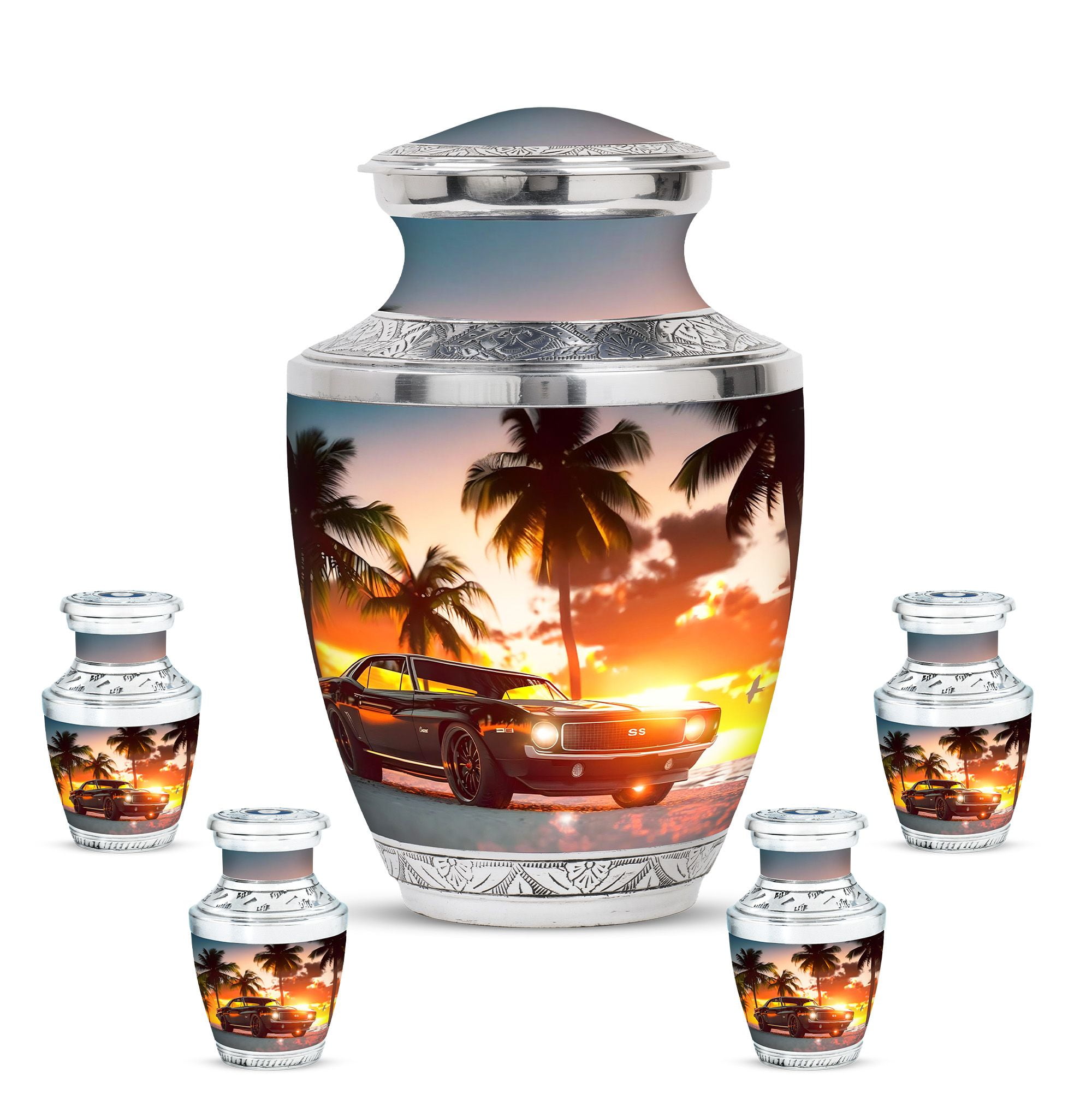 KARYLIZ Race Car Urns For Human Ashes - Cremation Funeral Urn For Adult ...