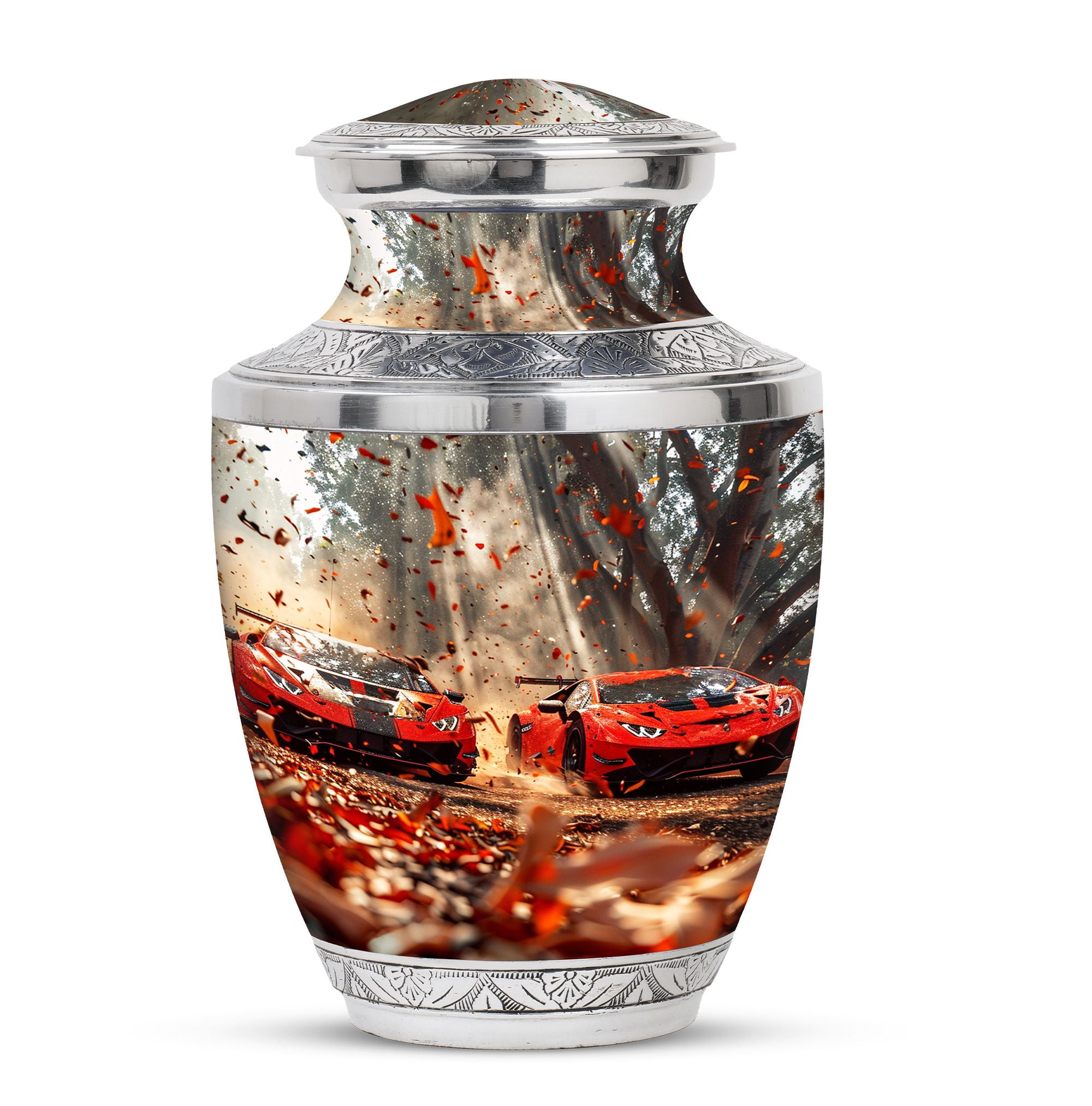 KARYLIZ Racing Car Large Urn for Ashes for Women - Urns for Human Ashes ...